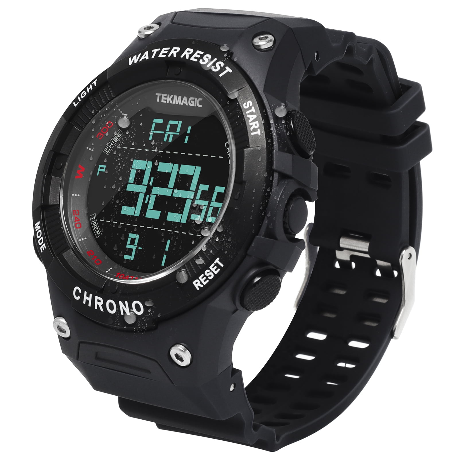 Men's Sports Watch 10 ATM Waterproof for Swimming and Diving with Alarm ...