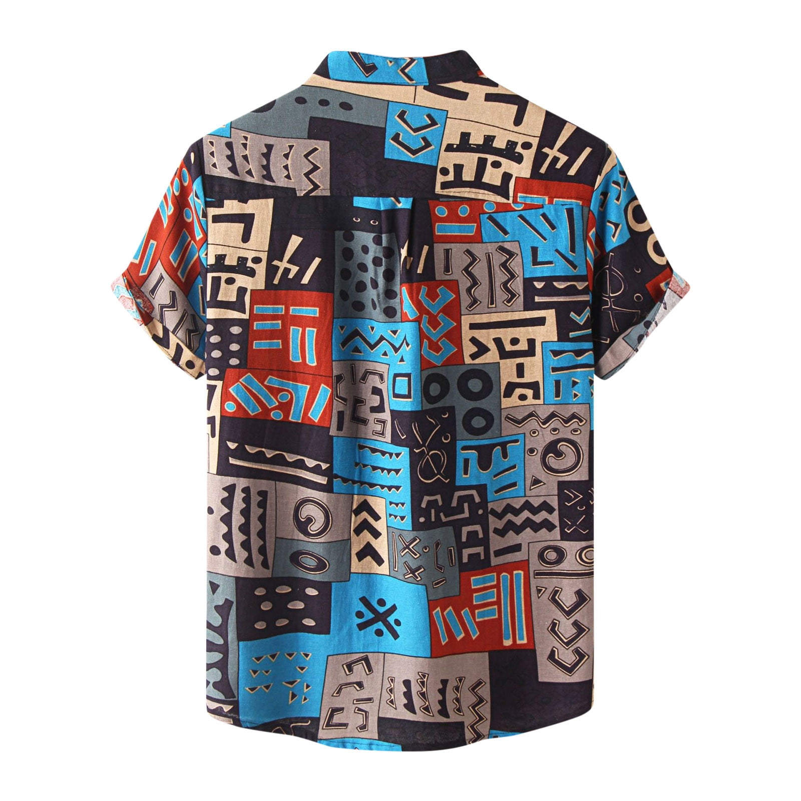 Men's Spring Printed Stand-Up Adult Bodysuit Male Collar Short-Sleeved ...