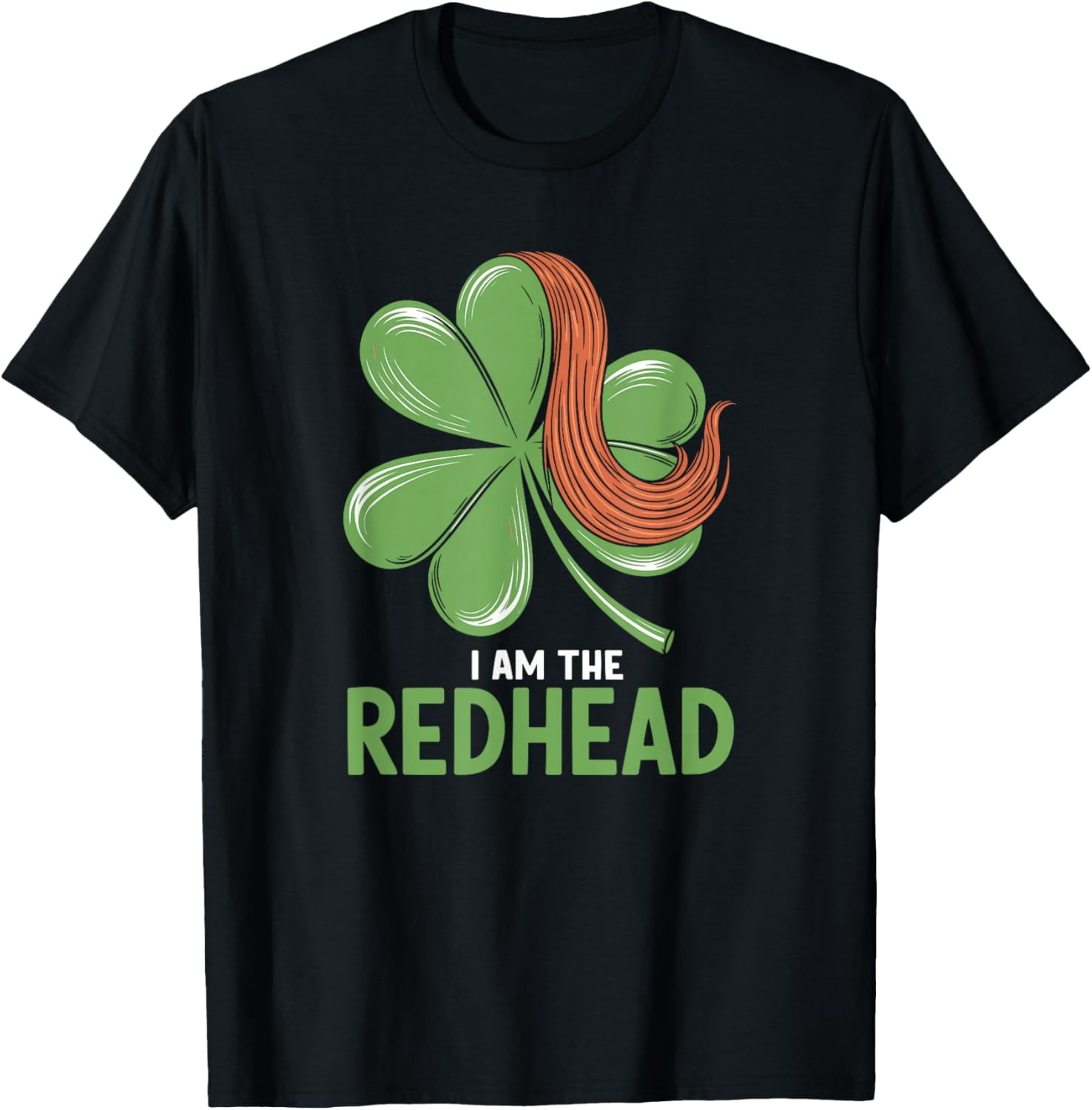 Men’s St Patrick’s Day Graphic T-Shirt – “Dibs On The Redhead” Funny ...