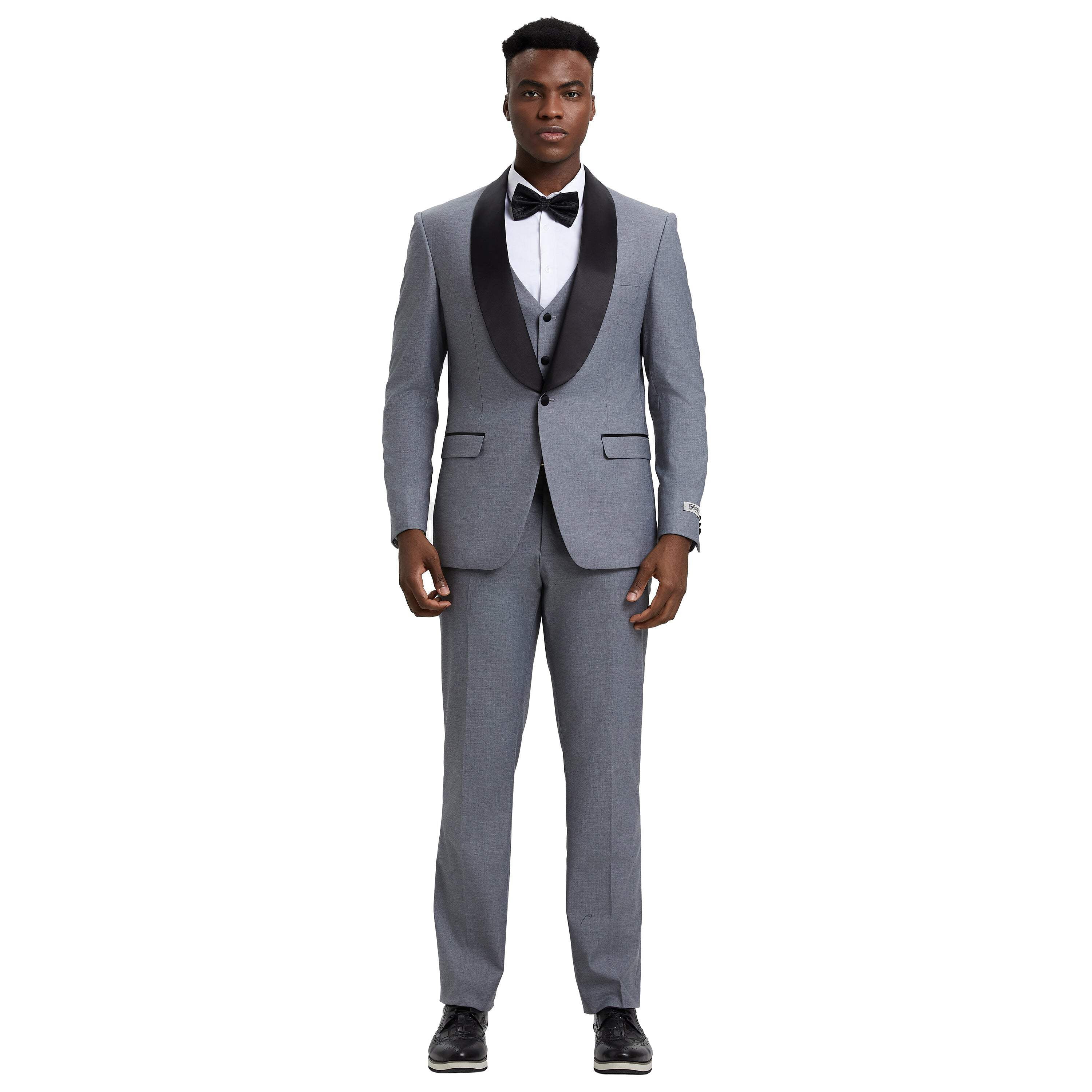 Men's Stacy Adams Hybrid-Fit 3pc Tuxedo Set - Walmart.com