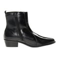 Men's Stacy Adams Santos Side Zip Boot Soft Leather Black 24855-001 ...