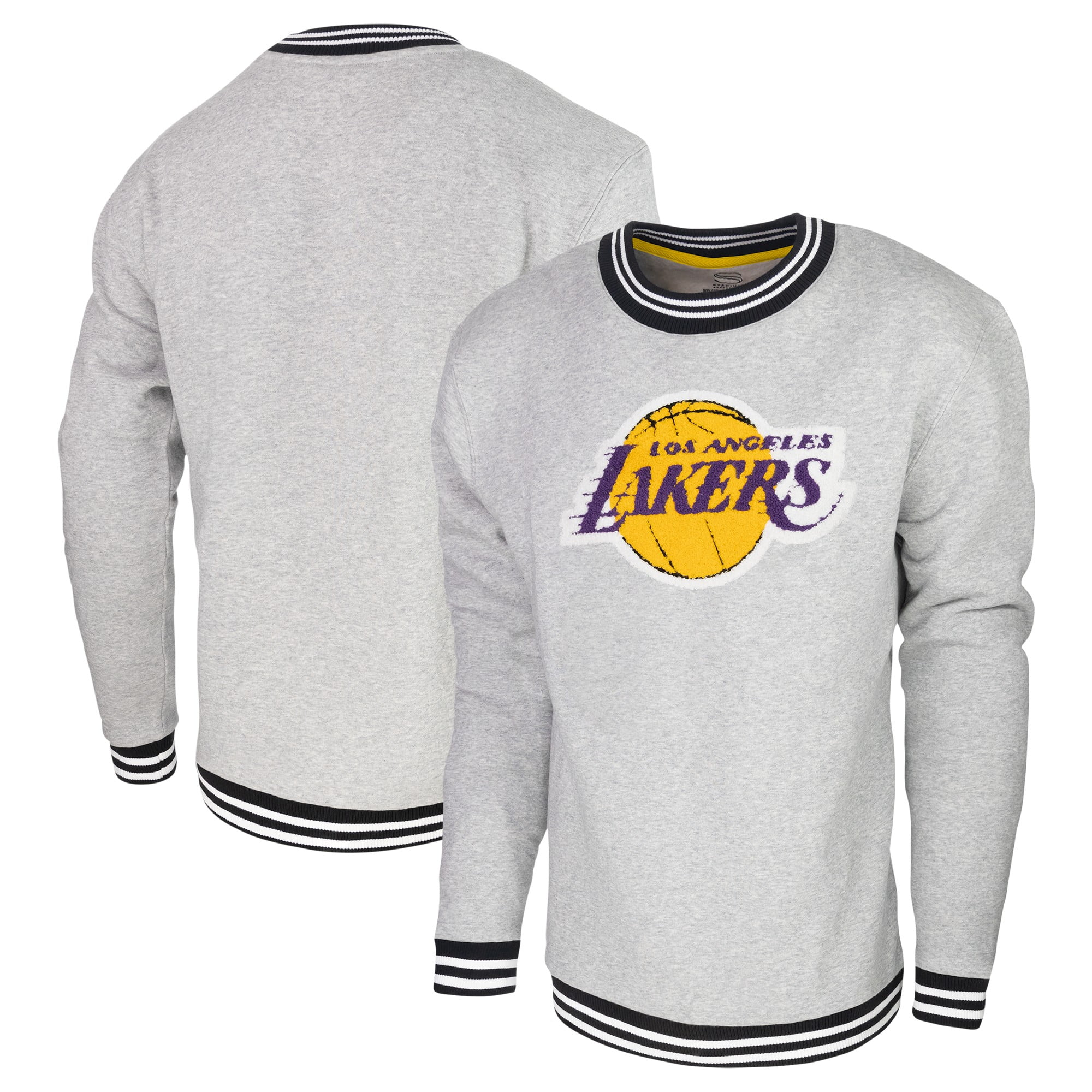 Men's Stadium Essentials Heather Gray Los Angeles Lakers Club Level ...