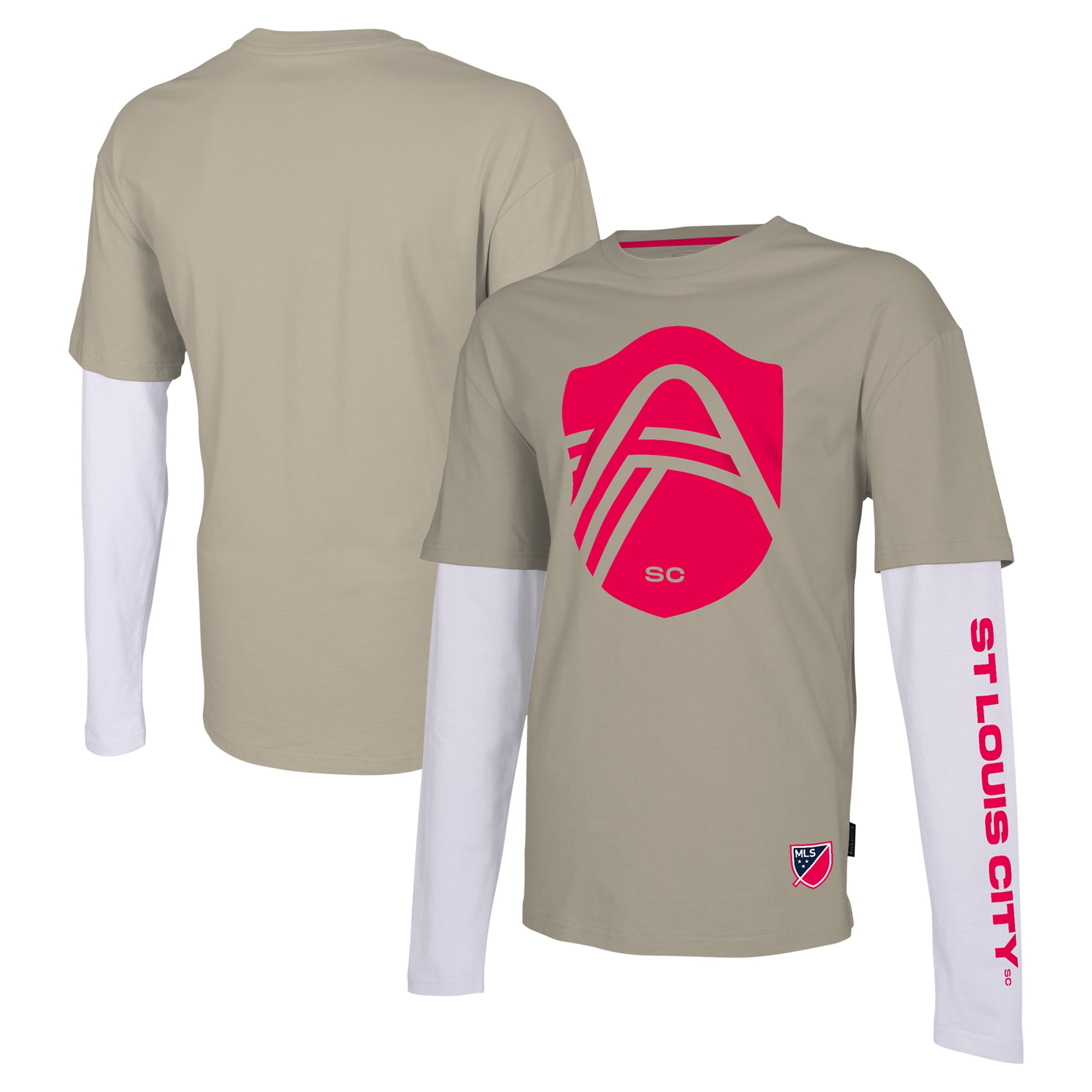 Men's Stadium Essentials Tan St. Louis City SC Status Long Sleeve T ...