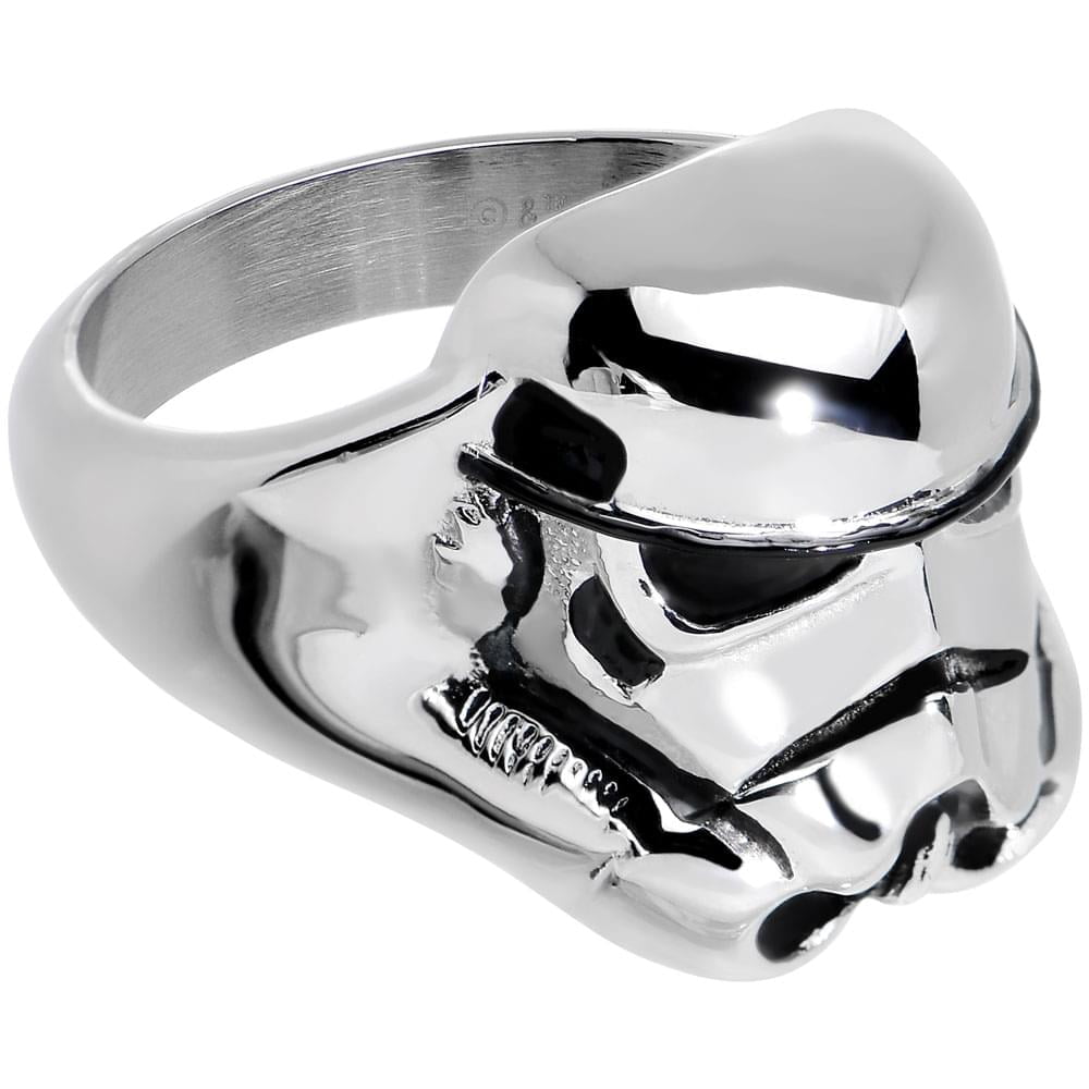 Men's Stainless Steel 3D Storm Trooper Ring - Walmart.com
