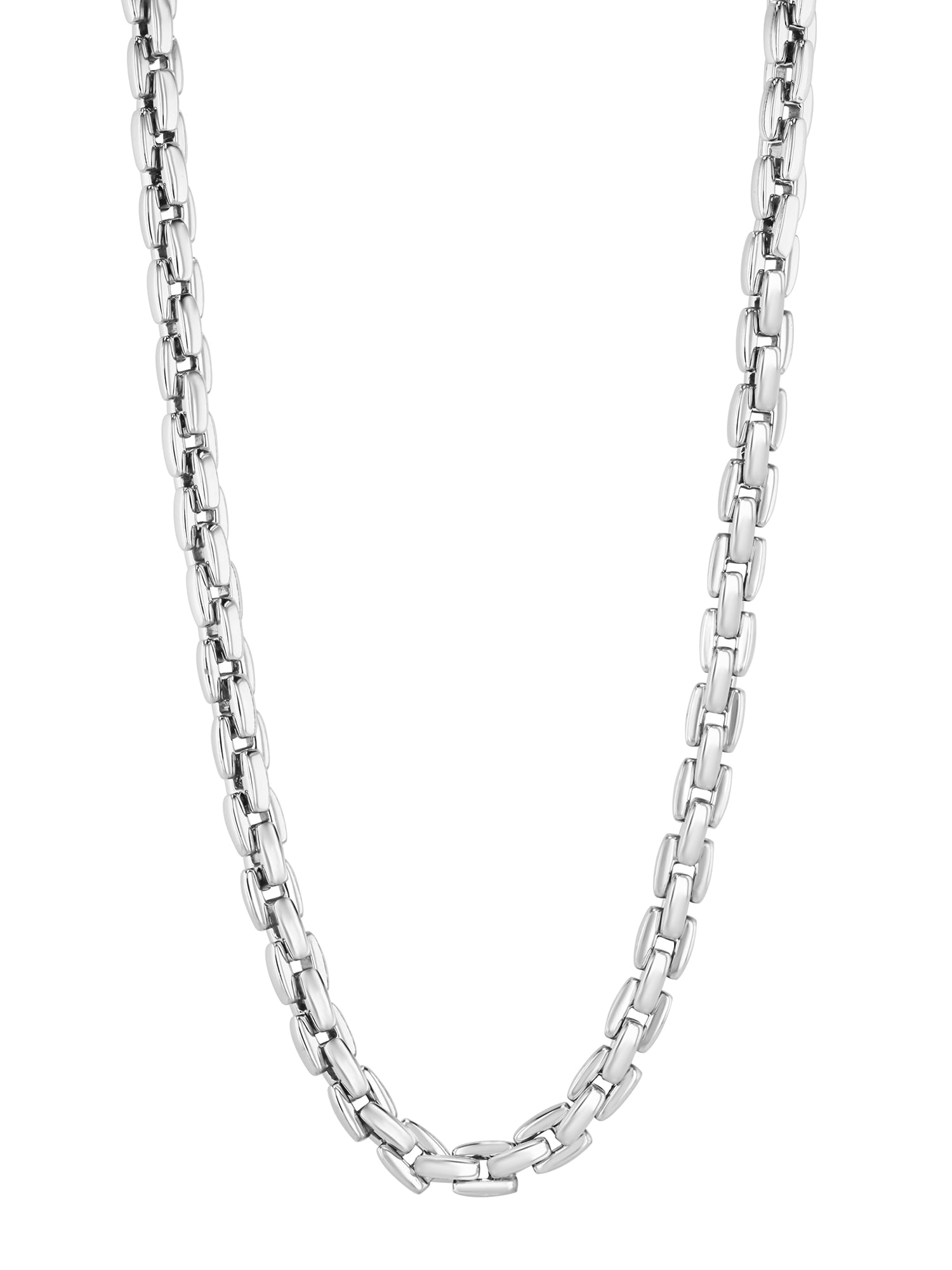 Men's Stainless Steel H-Link Chain, 24" - Brilliance Fine Jewelry ...