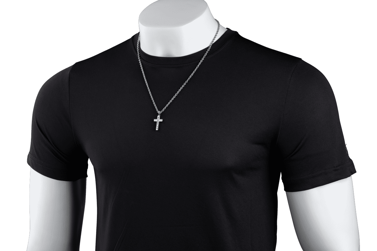 Men's Stainless Steel In Memory Of Cross Necklace - Revelation 21:5 by ...