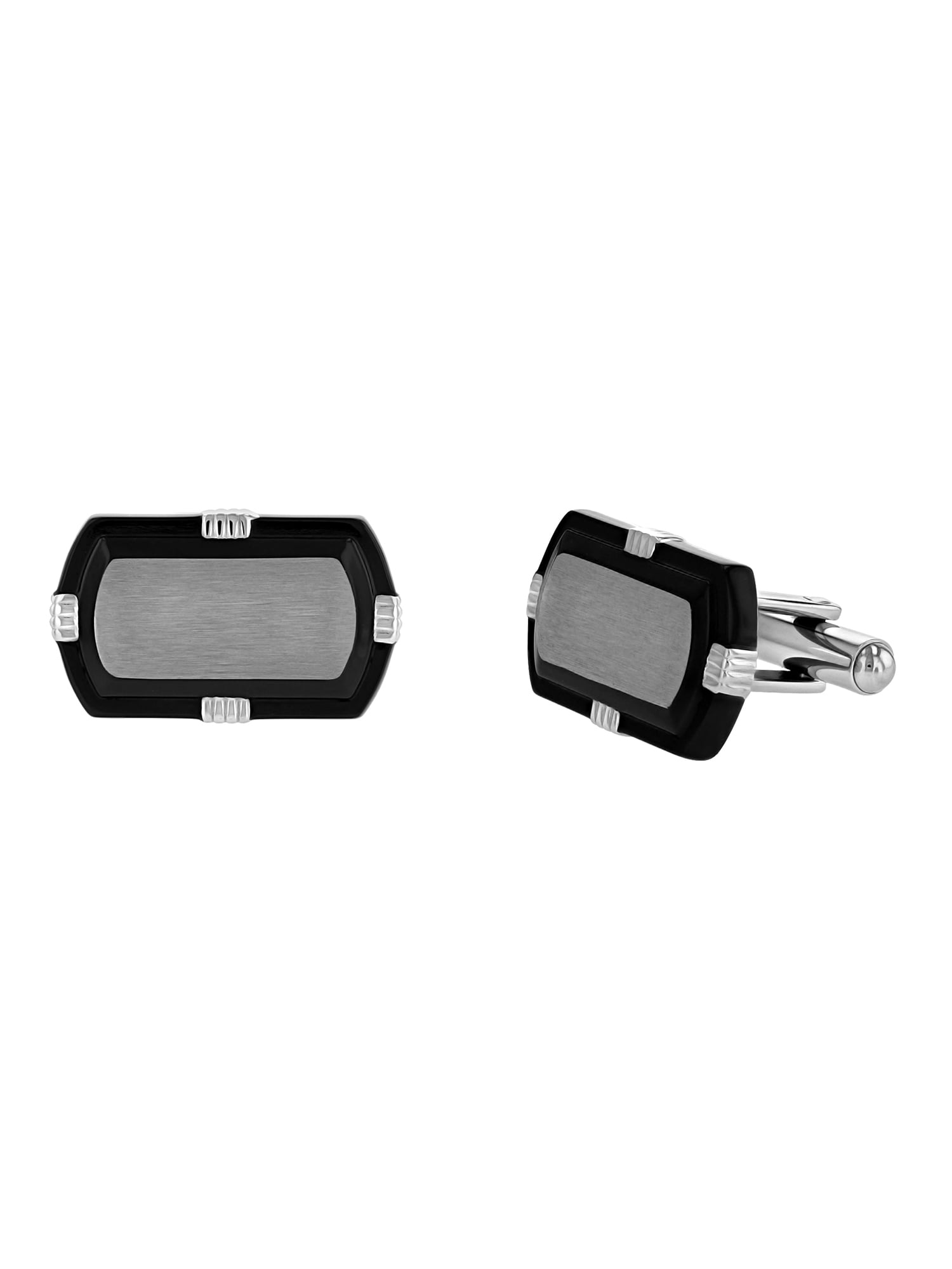 Men's Stainless Steel Two Tone Cuff Links - Walmart.com