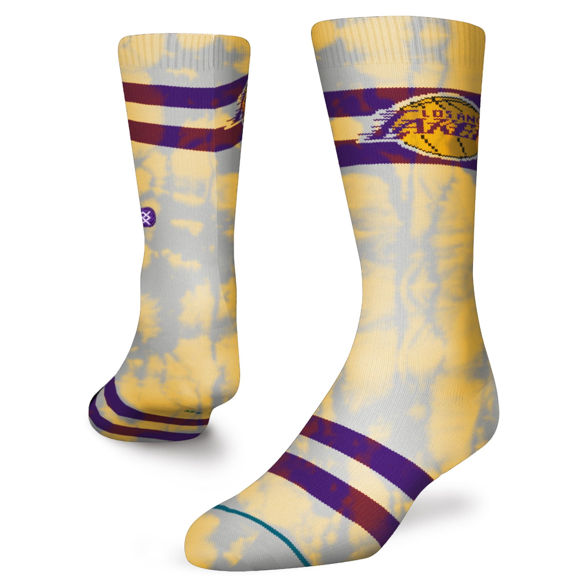 Men's Stance Los Angeles Lakers Tie-Dye Crew Socks - Walmart.com