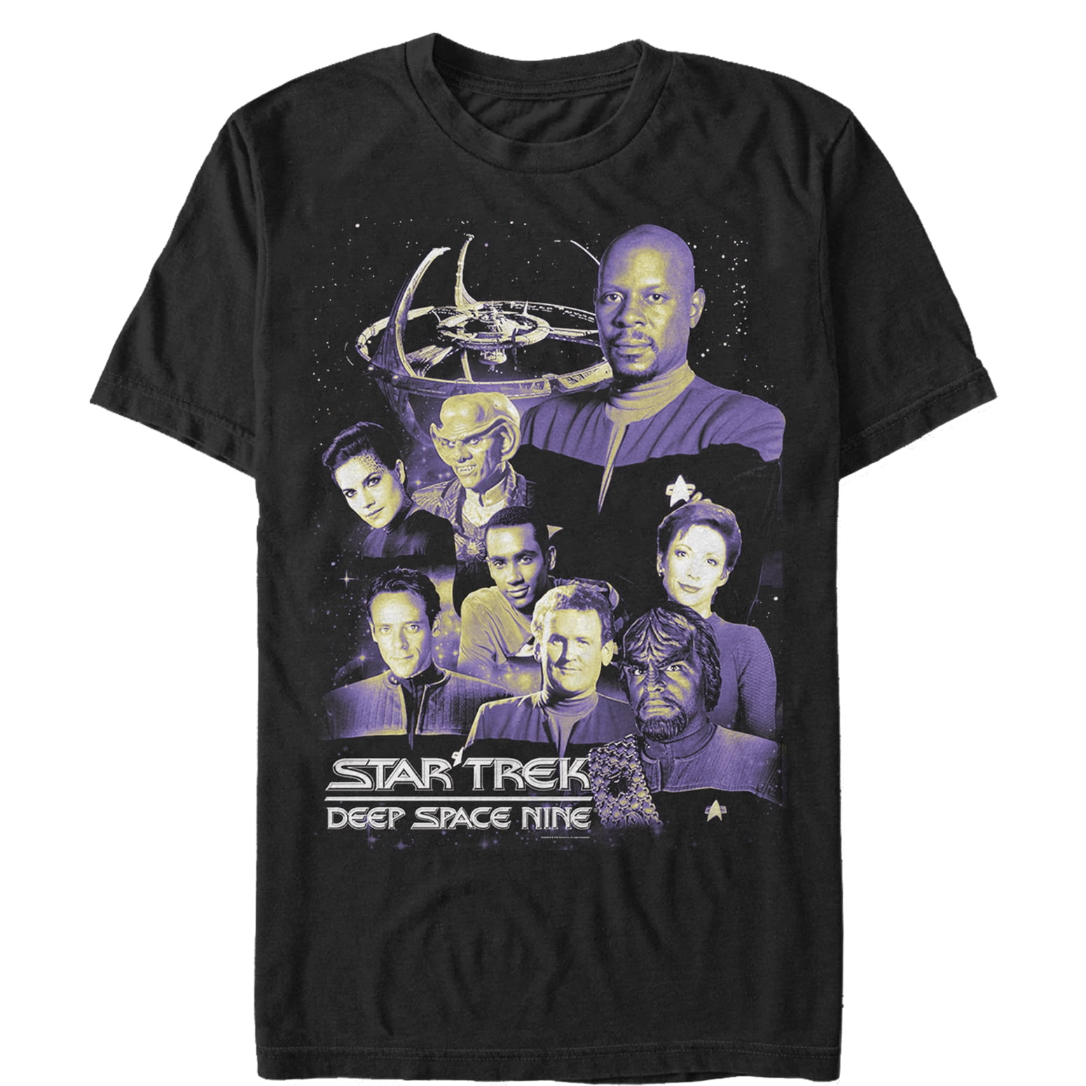 Men's Star Trek: Deep Space Nine Crew Member Collage Graphic Tee Black ...