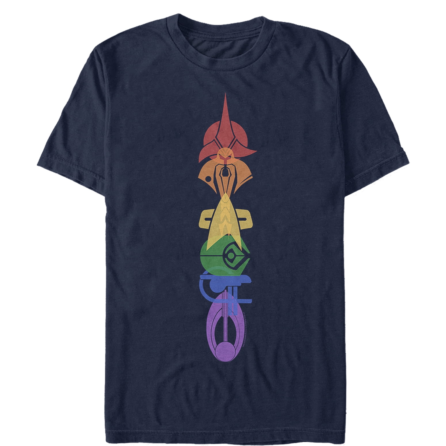 Men's Star Trek: Deep Space Nine DS9 Rainbow Unity Emblem Graphic Tee ...
