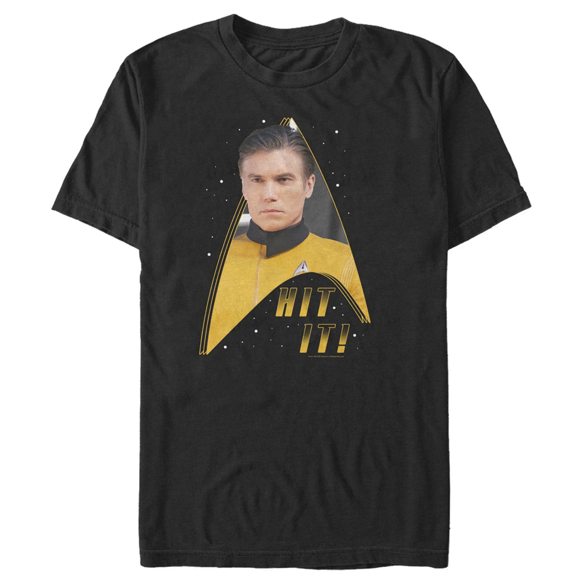 Men's Star Trek: Discovery Christopher Pike Hit It! Graphic Tee Black ...