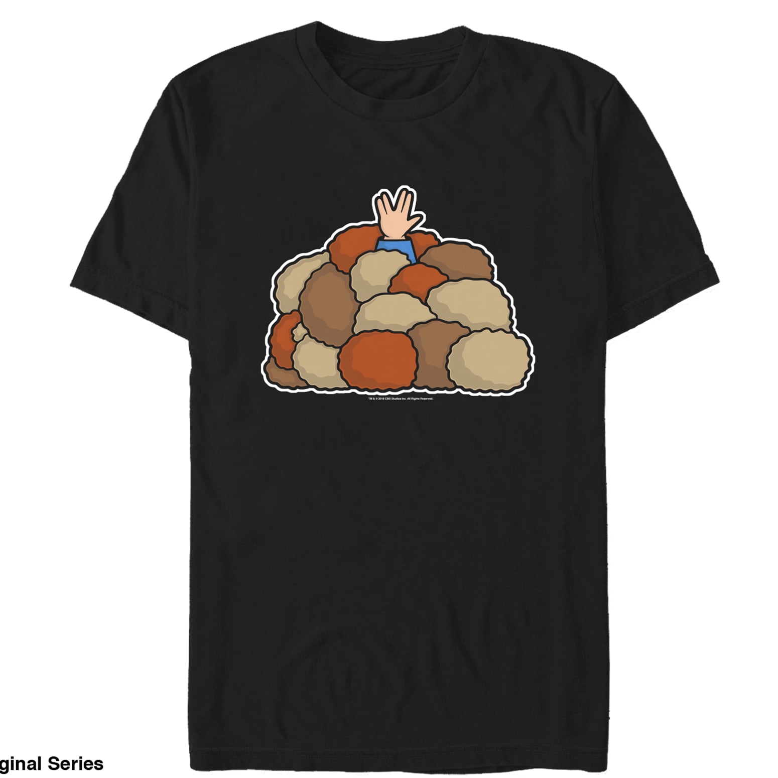 Men's Star Trek: The Original Series Cartoon Trouble With Tribbles Pile ...