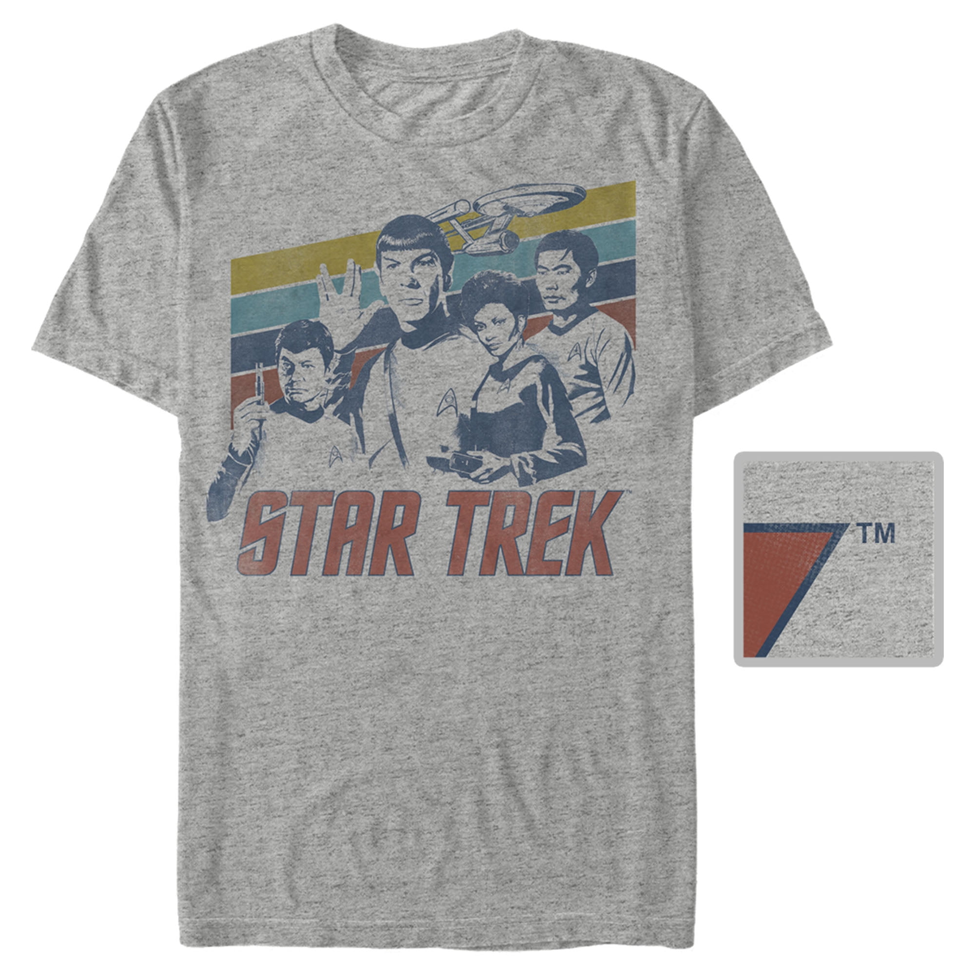 Men's Star Trek: The Original Series Distressed Crew Graphic Tee ...