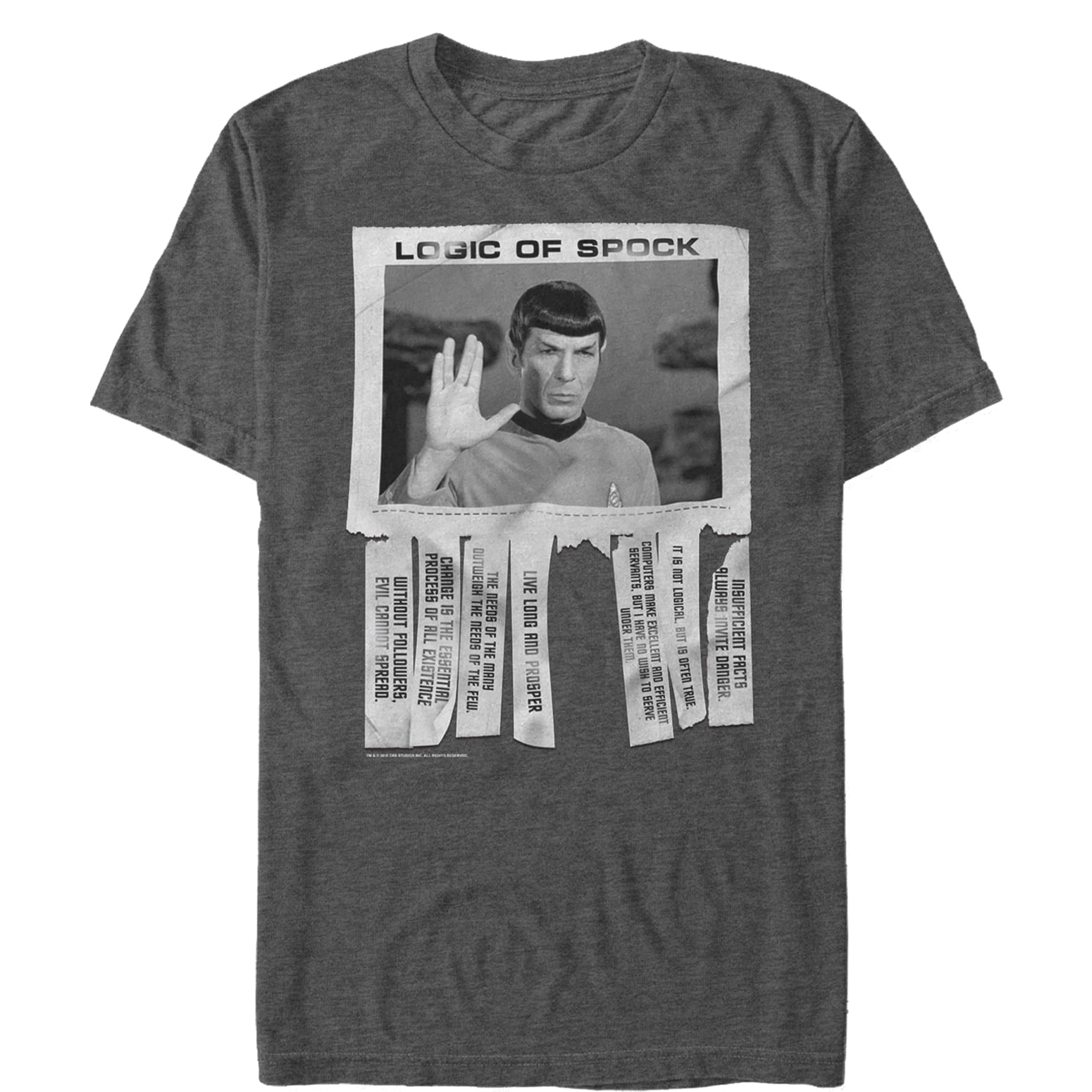 Men's Star Trek: The Original Series Logic of Spock Bulletin Graphic ...