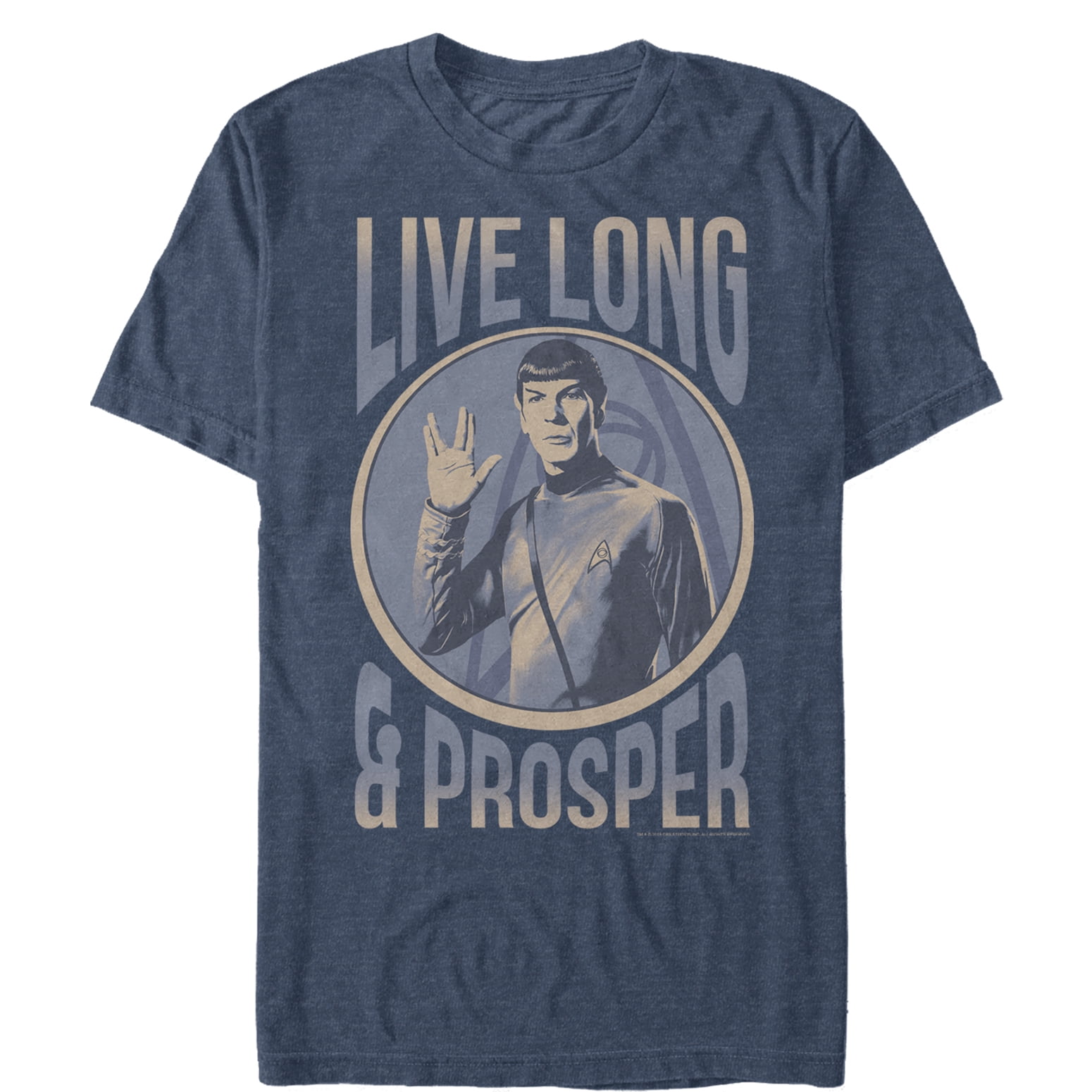 Men's Star Trek: The Original Series Spock Live Long & Prosper Circle ...