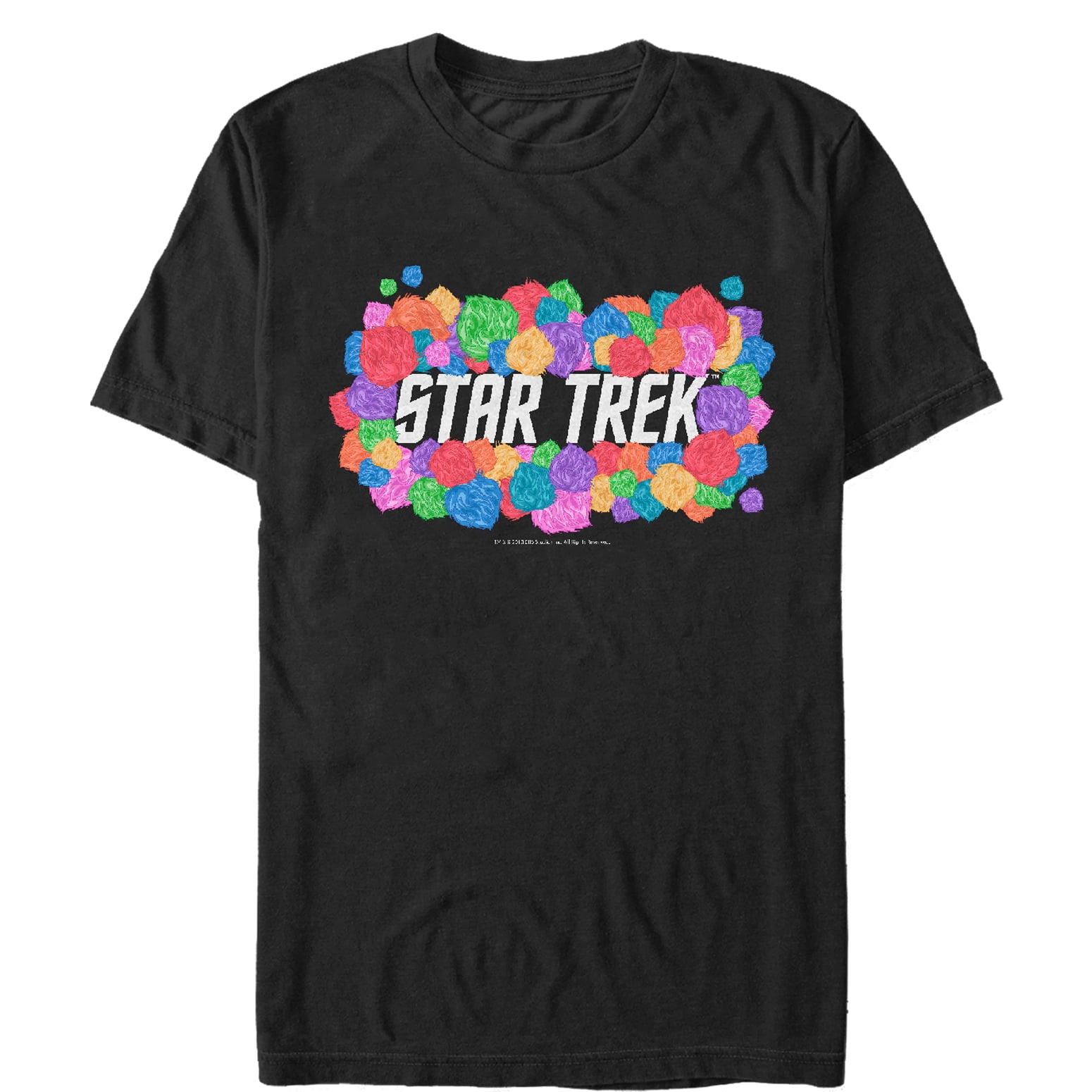 Men's Star Trek: The Original Series Tribbles Rainbow Logo Graphic Tee ...