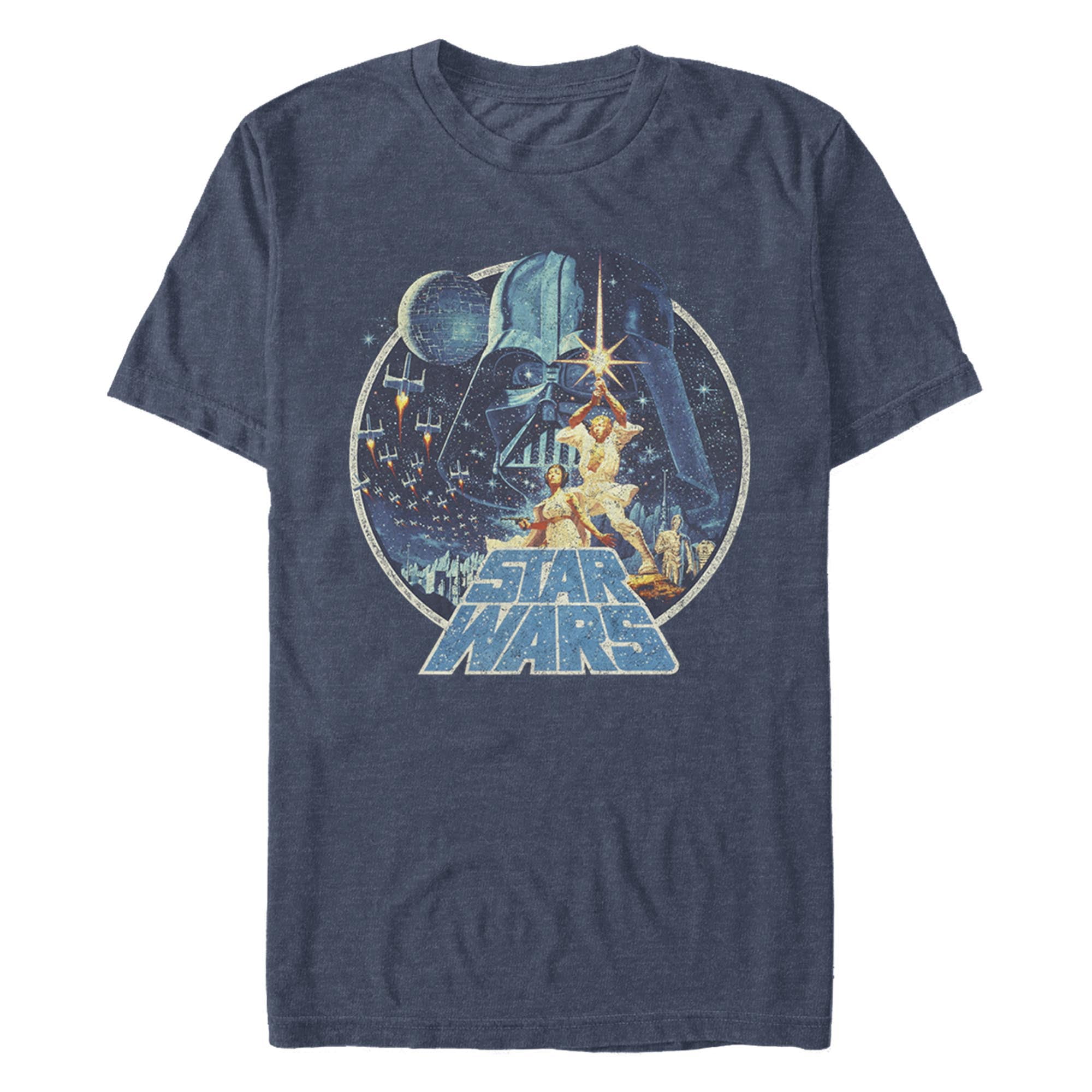 Men's Star Wars: A New Hope Classic Scene Circle Graphic T-Shirt ...
