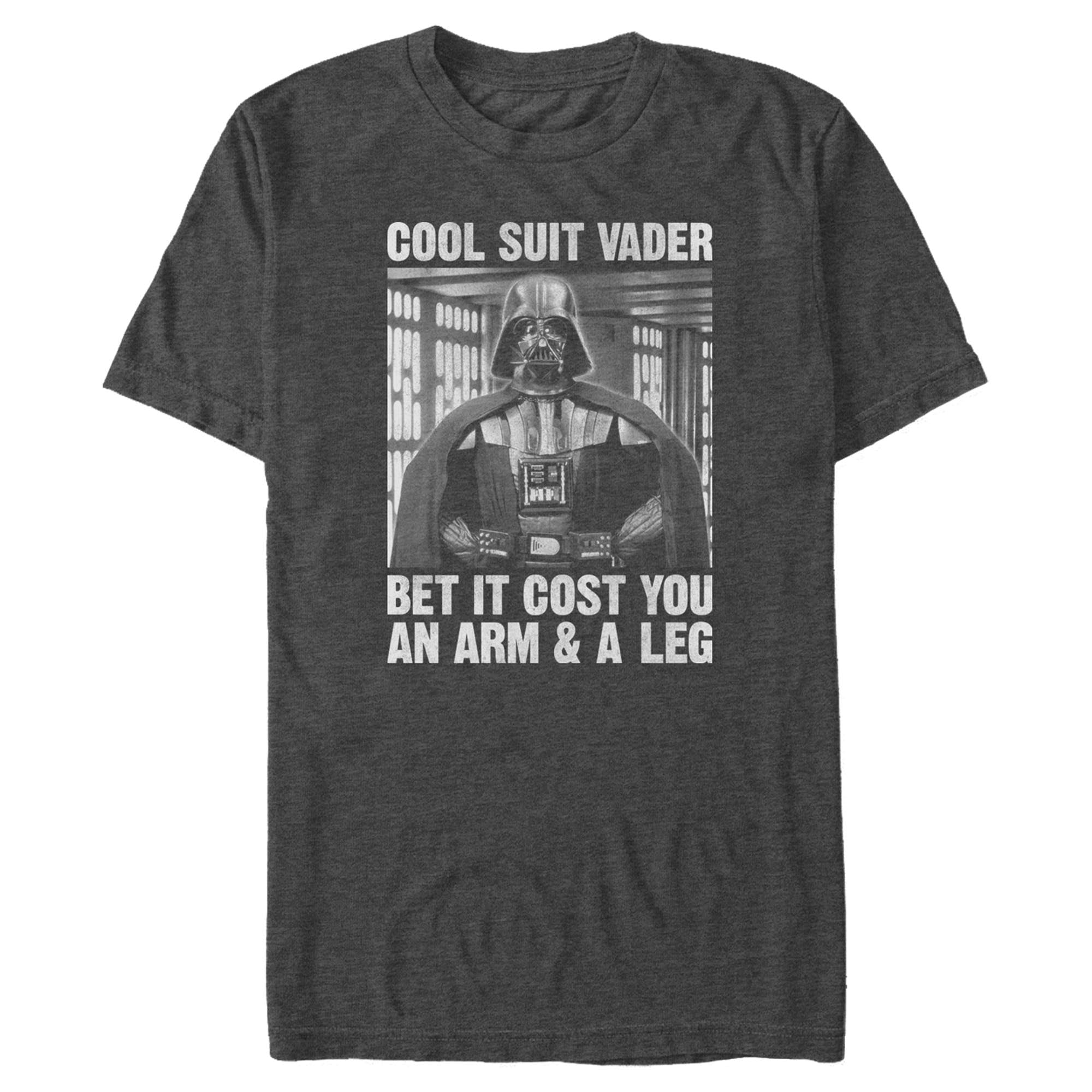 Men's Star Wars: A New Hope Darth Vader Cool Suit Graphic T-Shirt ...