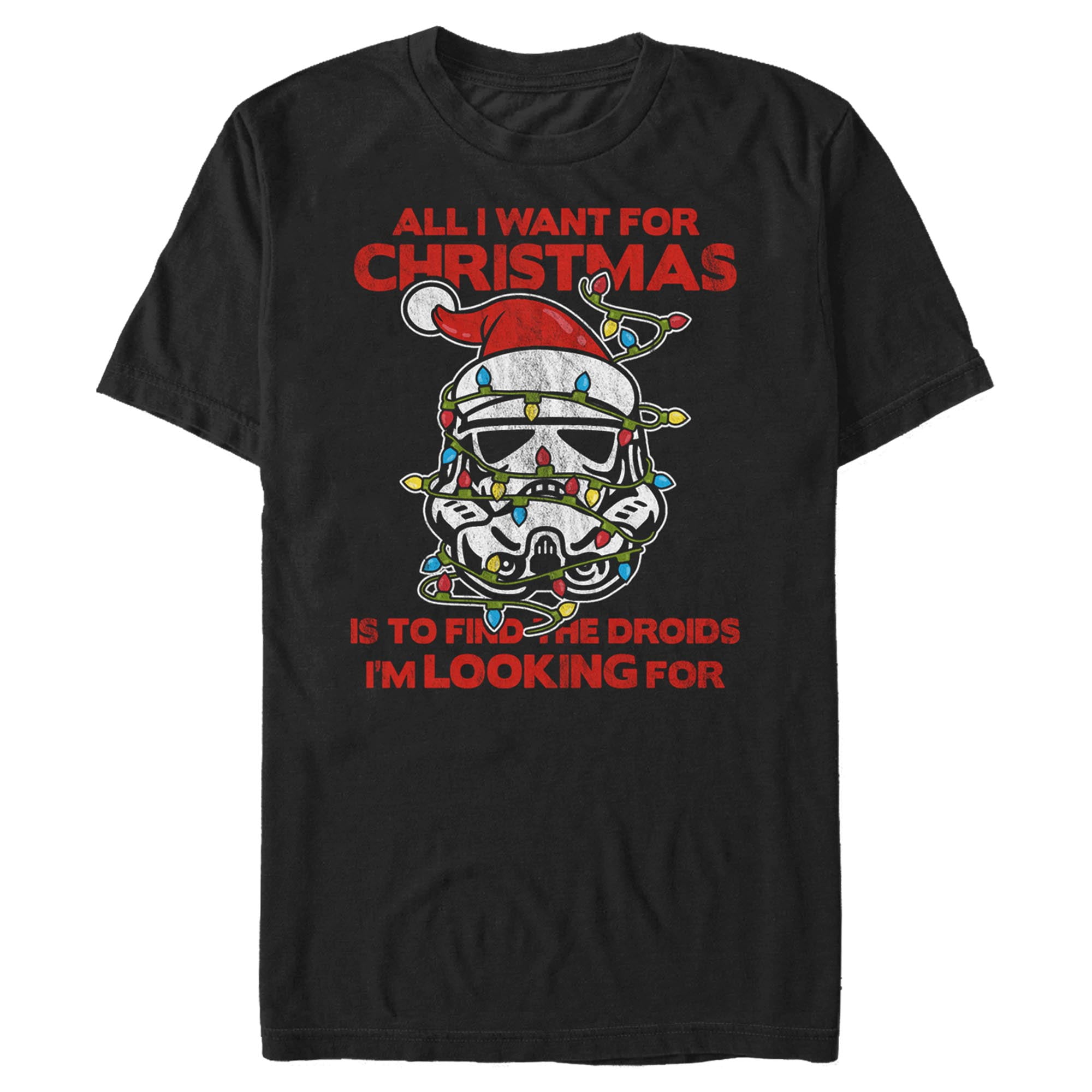 Men's Star Wars: A New Hope Find Droids for Christmas Graphic T-Shirt ...