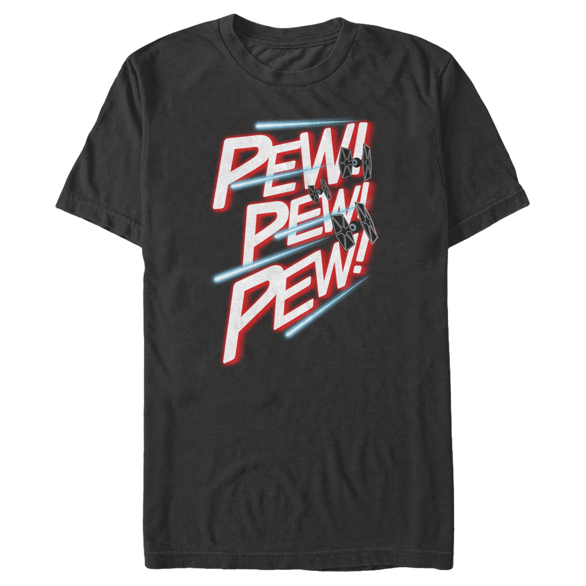 Men's Star Wars: A New Hope TIE Fighter Pew Pew Pew Graphic T-Shirt ...