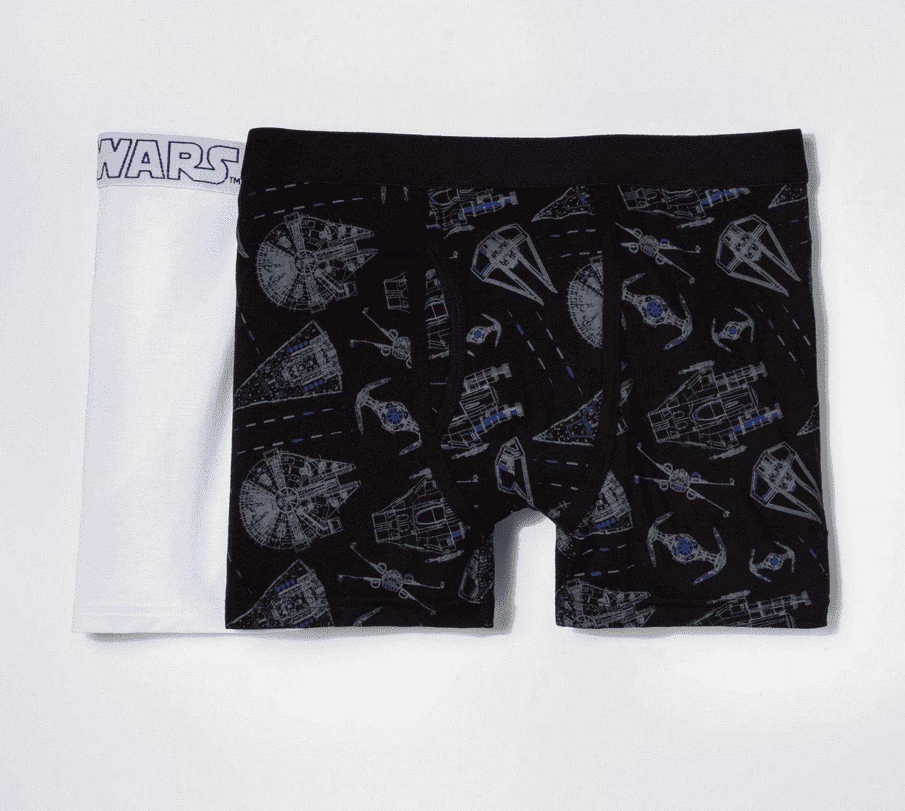 Men's Star Wars "Blueprint" Space Ships Boxer Briefs 2pk [Size: M 32/34 ...