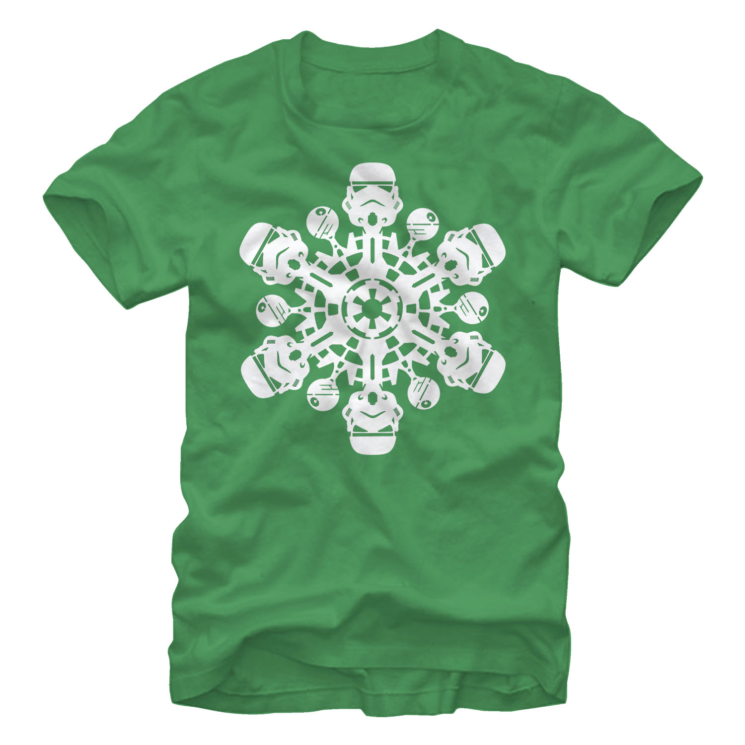 Men's Star Wars Christmas Stormtrooper Snowflake Graphic Tee Kelly ...