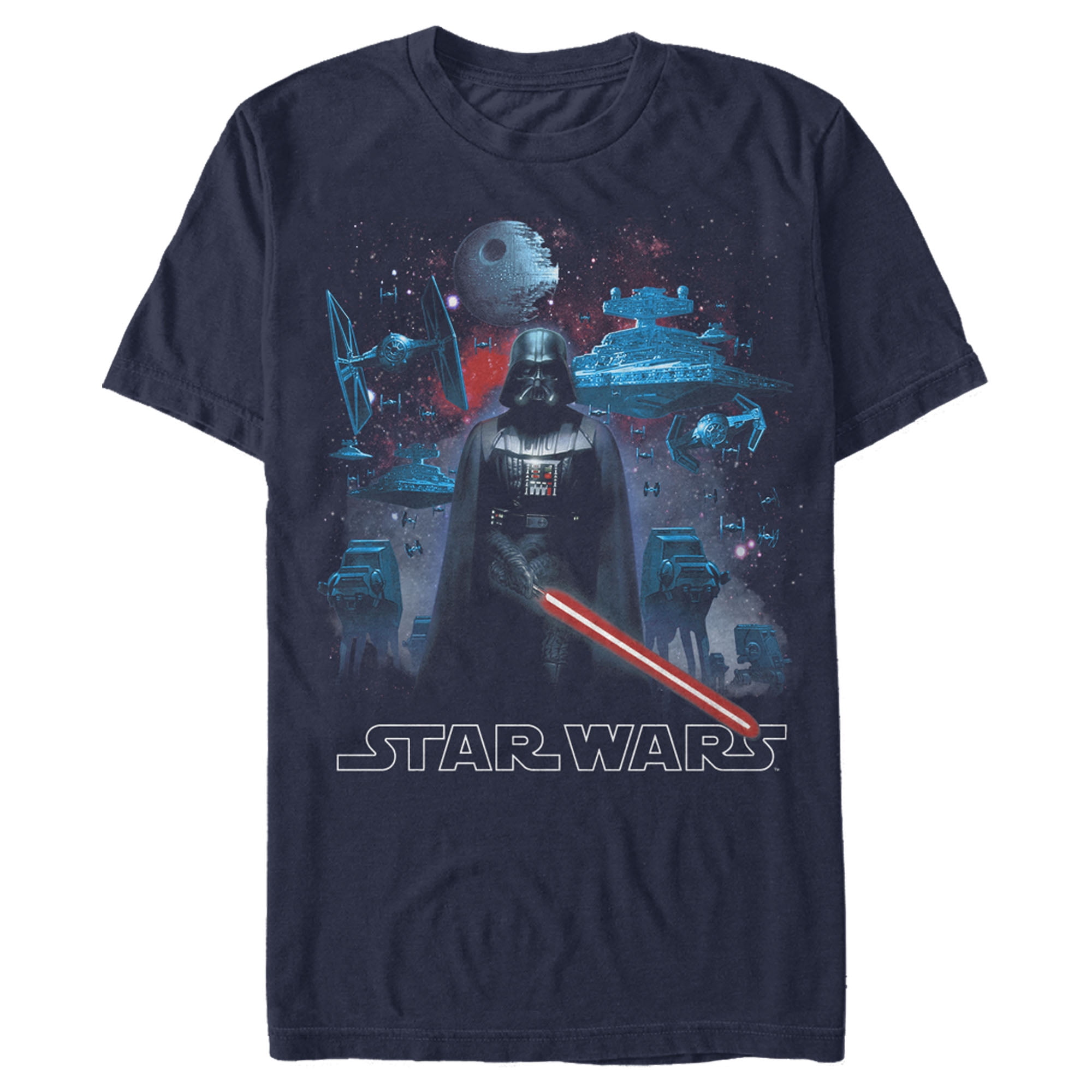 Men's Star Wars Dark Side Partners Graphic Tee Navy Blue Large ...