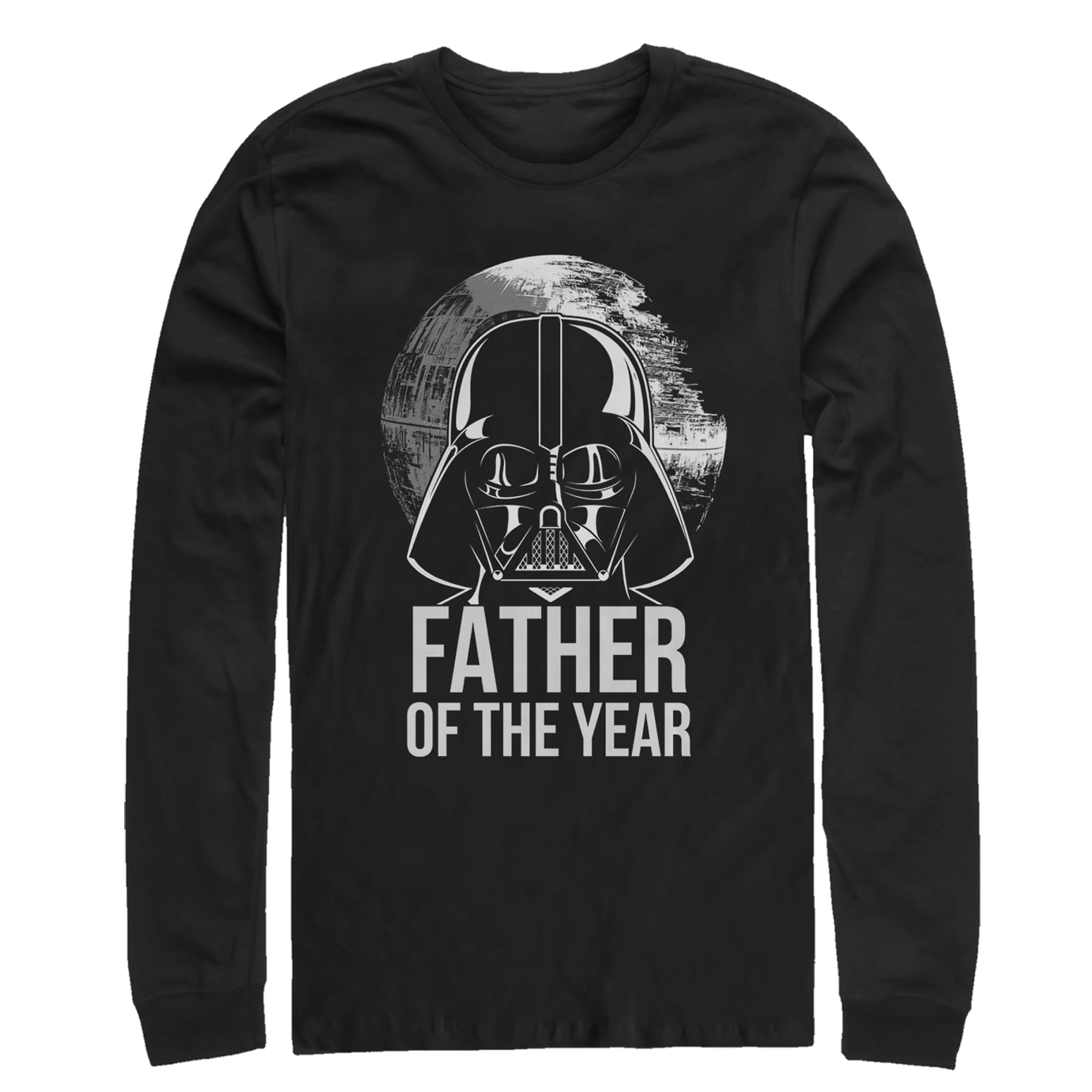 Men's Star Wars Darth Vader Father of the Year Long Sleeve Shirt Black ...