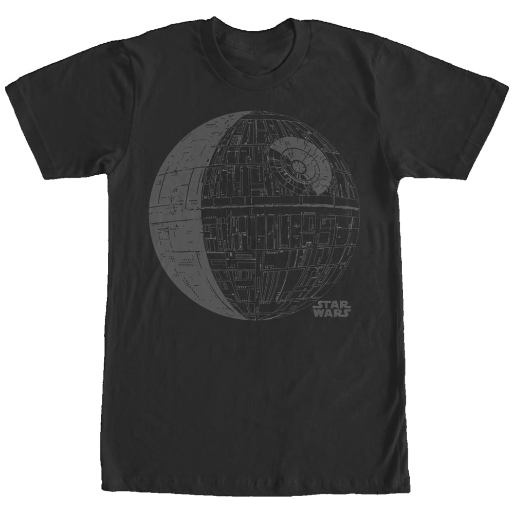 Men's Star Wars Death Star Logo Graphic Tee Black 2X Large - Walmart.com
