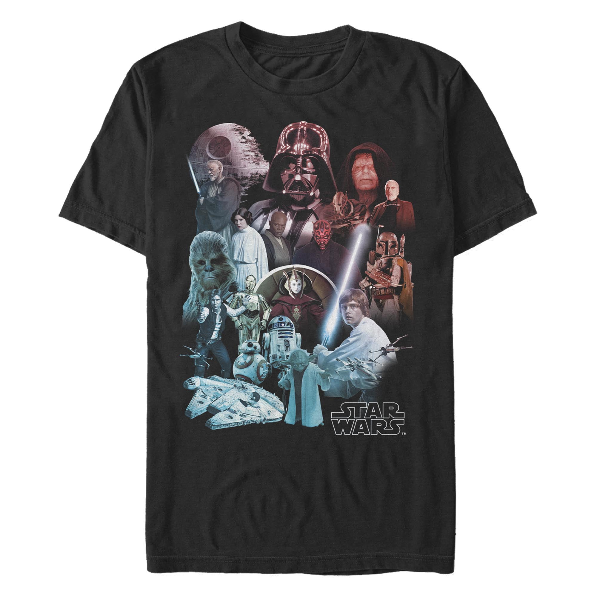 Men's Star Wars Main Characters Graphic T-Shirt - Walmart.com
