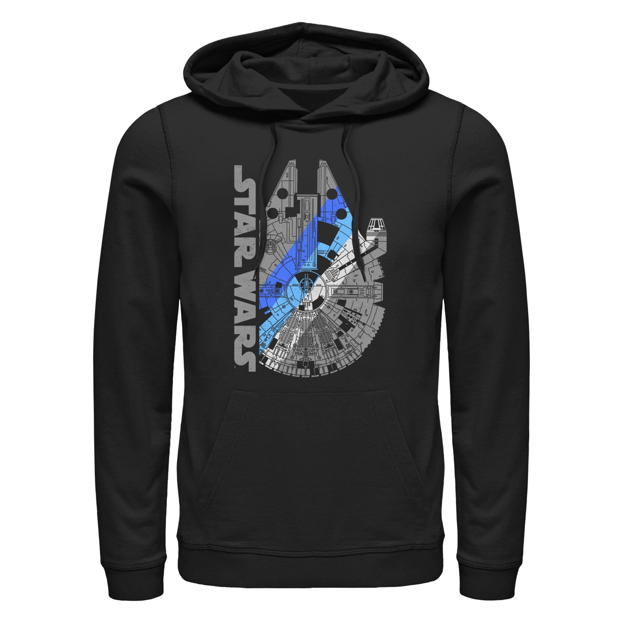 Men's Star Wars Millennium Falcon Shadow Pull Over Hoodie - Walmart.com