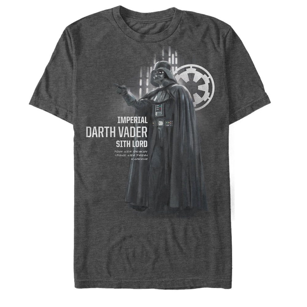 Men's Star Wars Rogue One Darth Vader Sith Lord Graphic Tee Charcoal ...