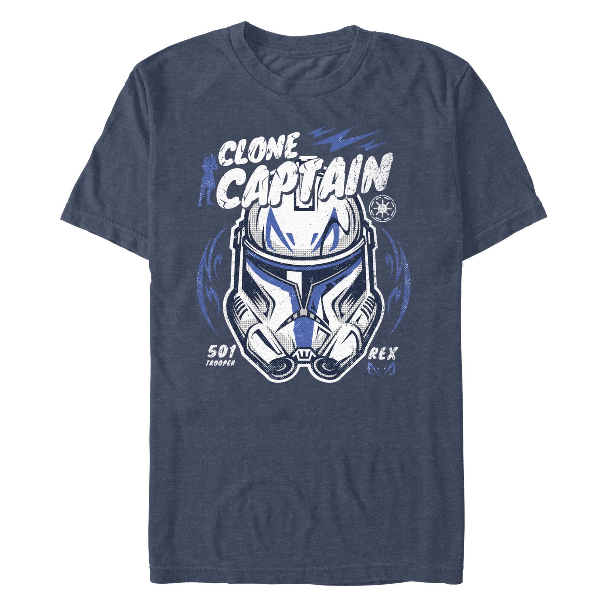 Men's Star Wars: The Clone Wars Captain Head Shot Portrait Graphic T ...