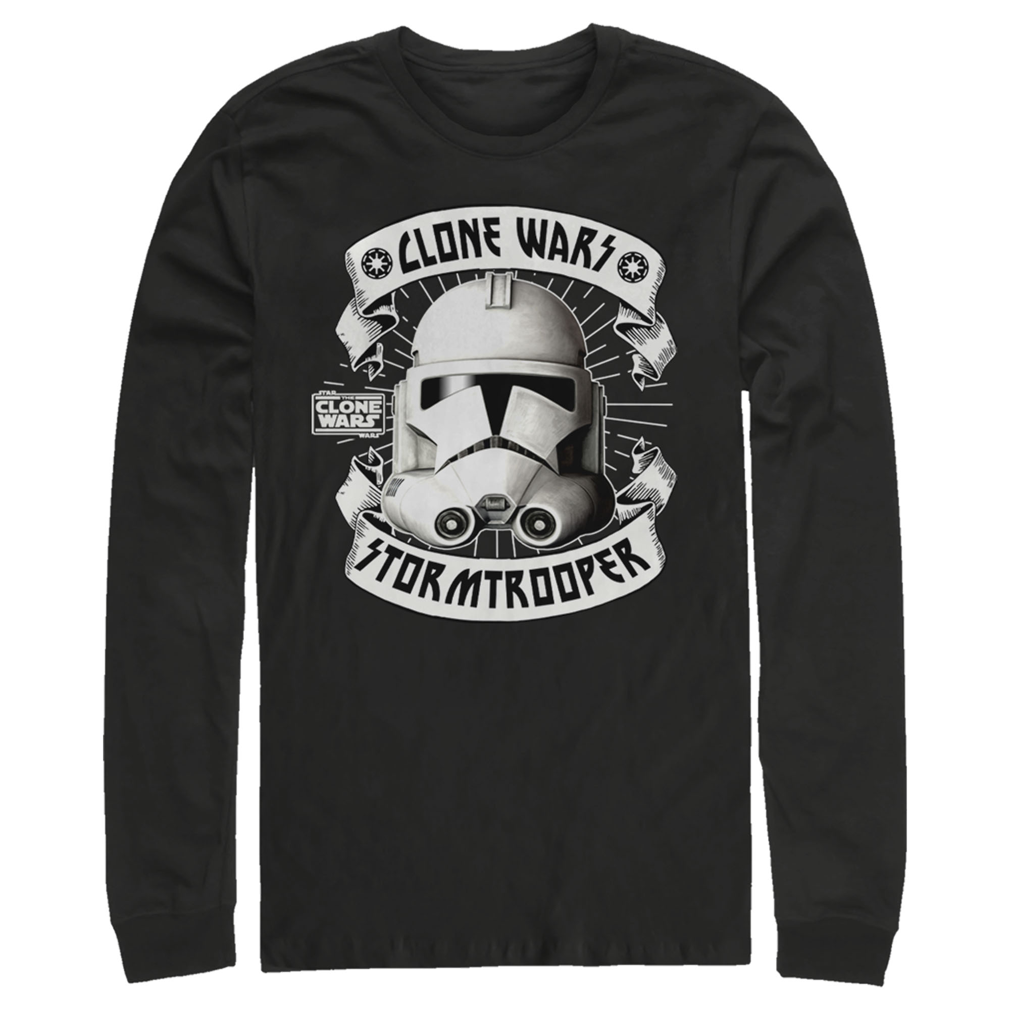 Men's Star Wars: The Clone Wars Stormtrooper Portrait Long Sleeve Shirt ...