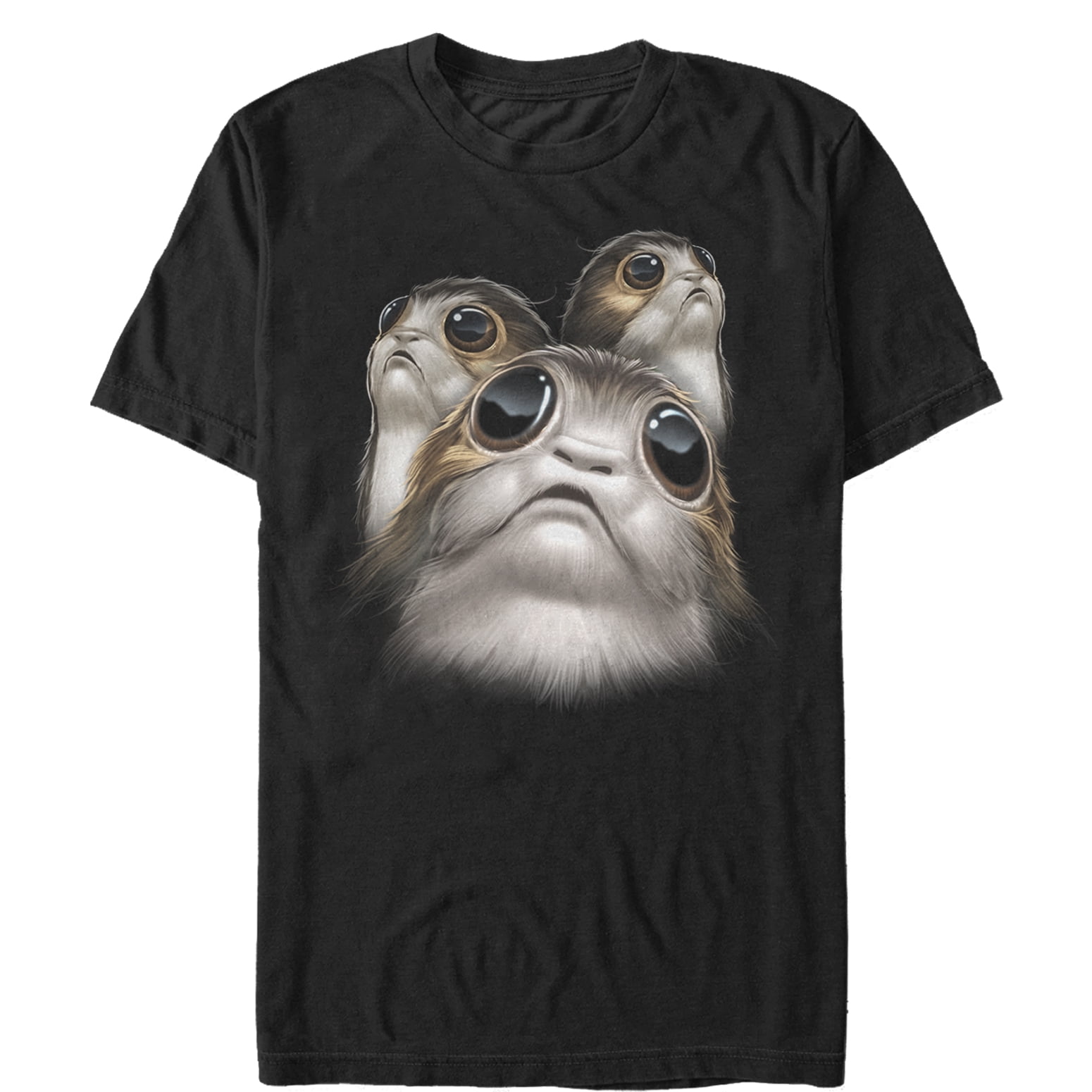 Men's Star Wars The Last Jedi Porg Eyes Graphic Tee Black Large ...