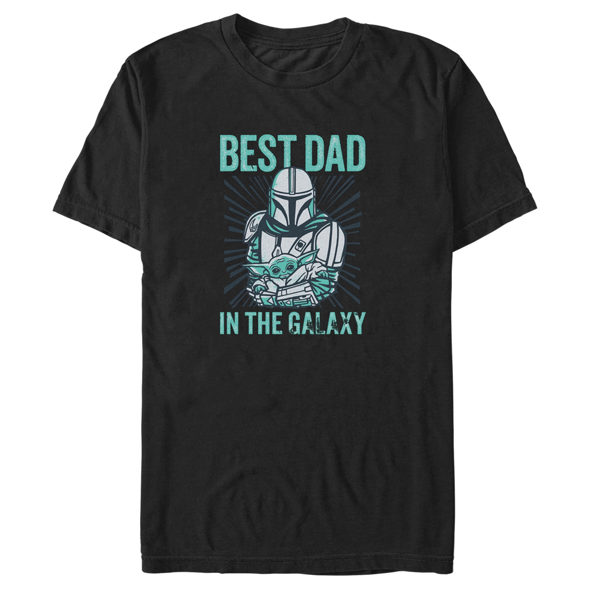 Men's Star Wars: The Mandalorian Best Dad in the Galaxy Grogu and Din ...
