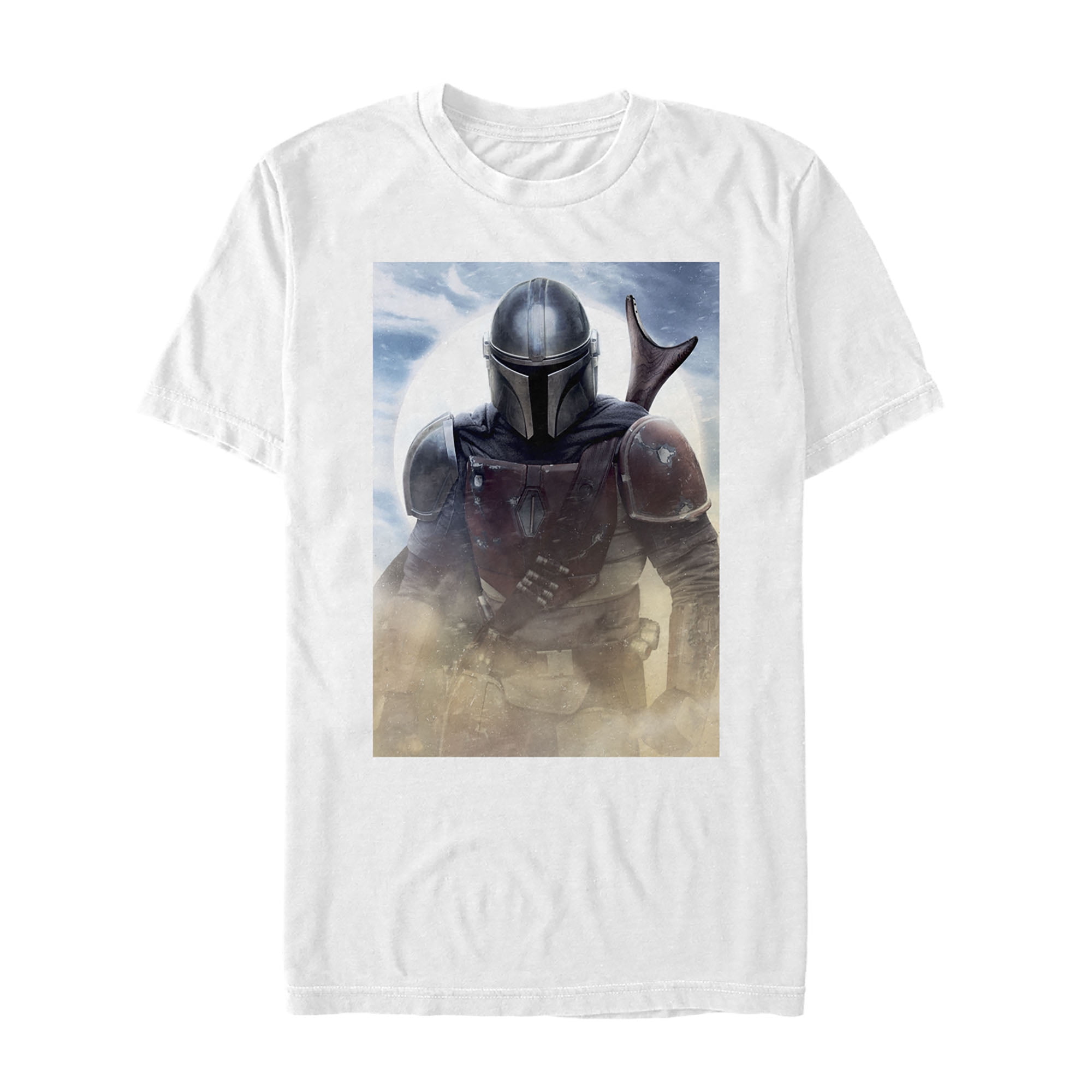 Men's Star Wars: The Mandalorian Bounty Hunter Dusty Portrait Graphic ...