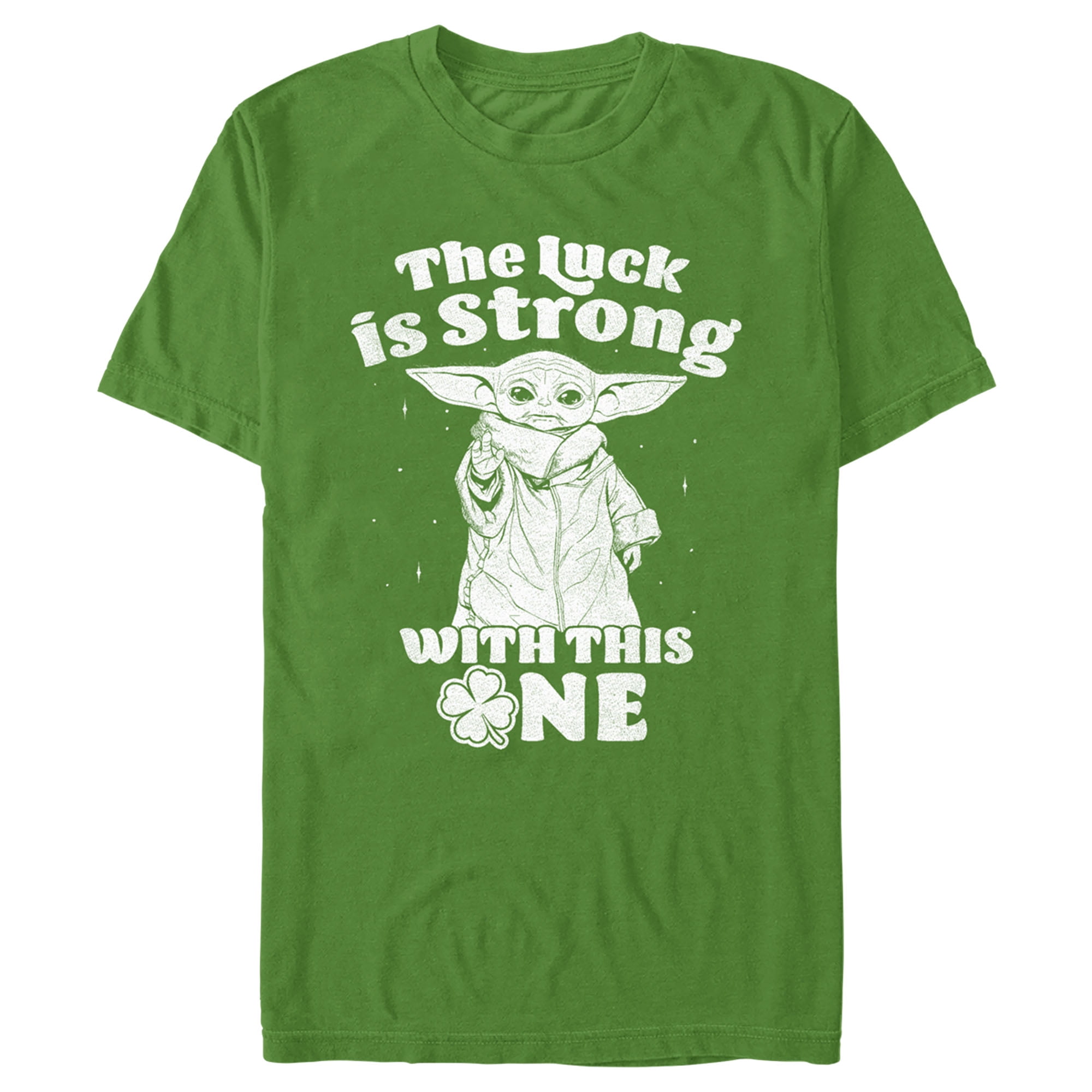 Men's Star Wars: The Mandalorian Grogu St. Patrick's Day Stars Luck is ...