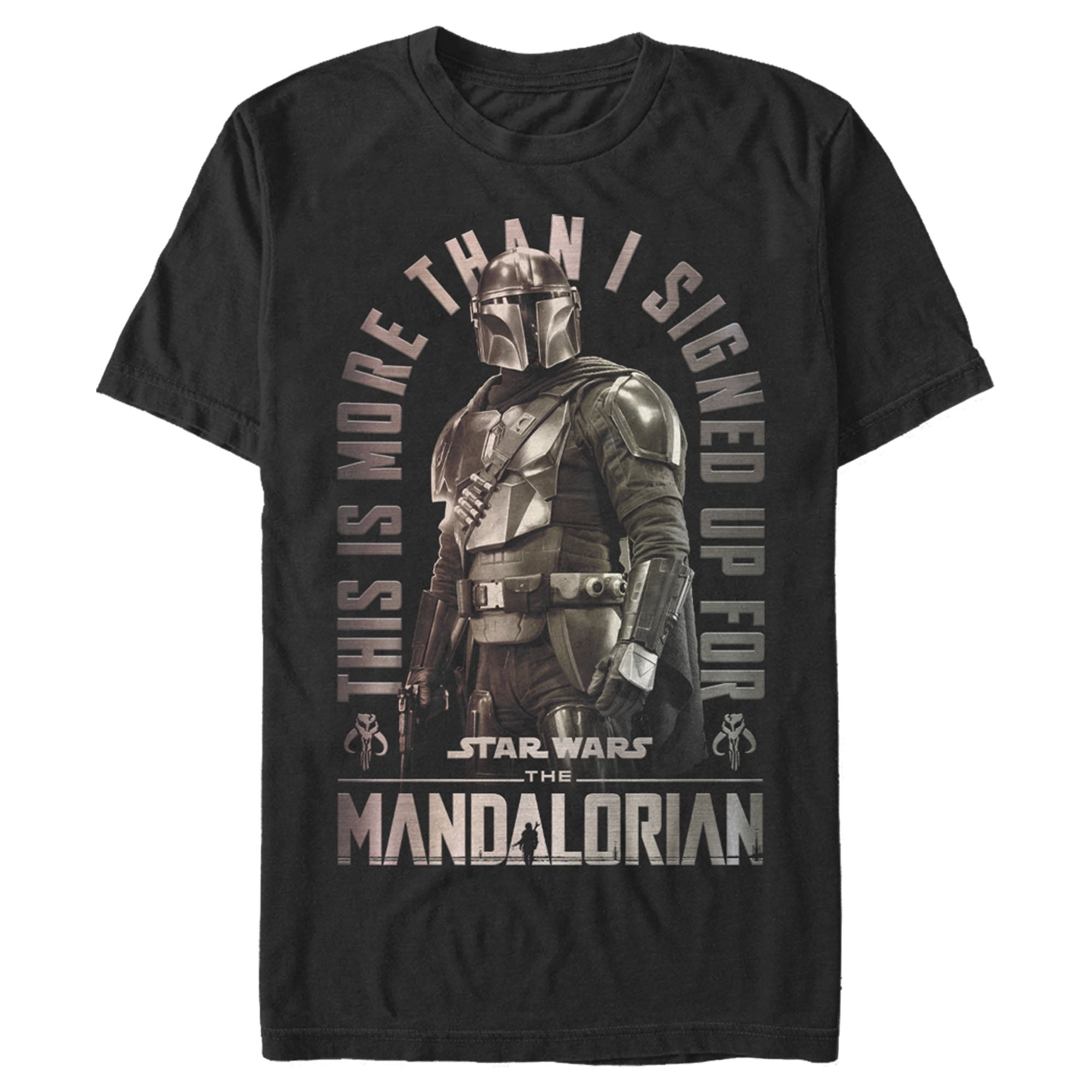 Men's Star Wars: The Mandalorian Shining Mando Graphic Tee Black Large ...