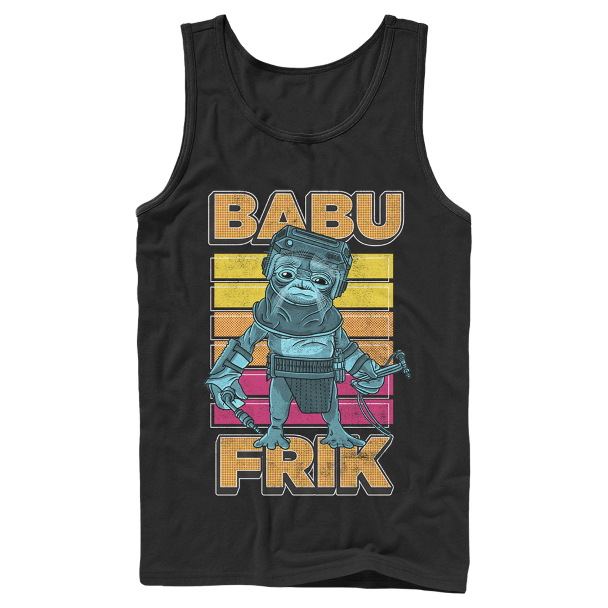 Men's Star Wars: The Rise of Skywalker Babu Frik Pop Art Portrait Tank ...