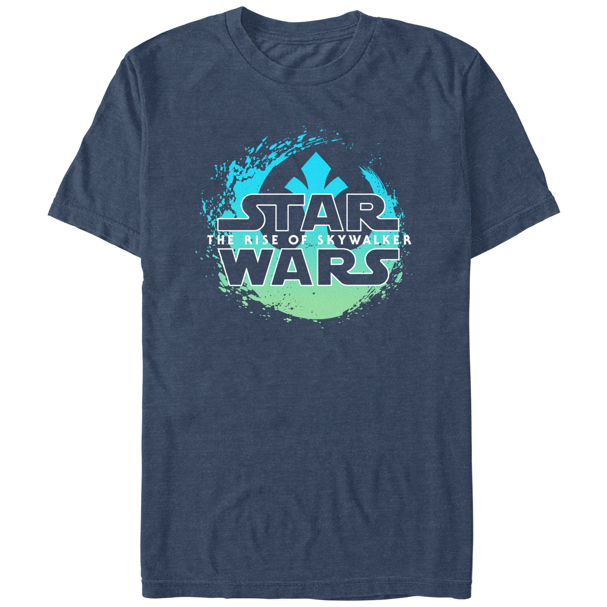 Men's Star Wars: The Rise of Skywalker Rebel Wave Logo Graphic Tee Navy ...