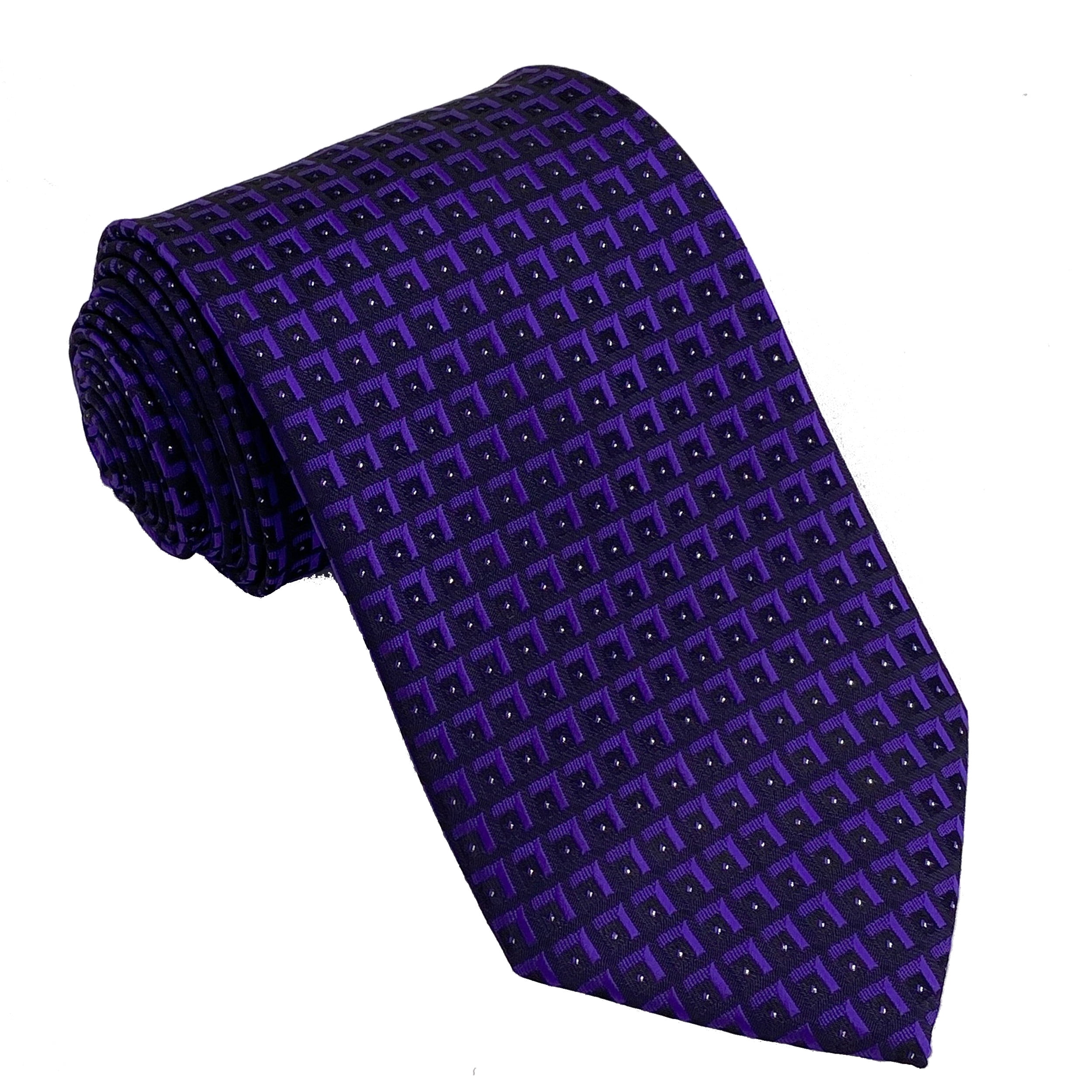 Men’s Stardust Purple Formal Satin Self-Tie Necktie in a Variety of ...