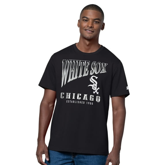 Men's Starter Black/Heather Gray Chicago White Sox Two-Pack T-Shirt Set ...