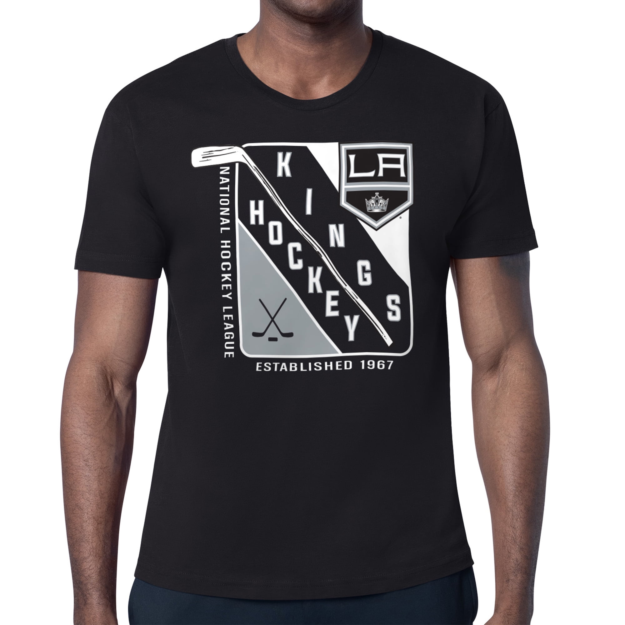 Men's Starter Black Los Angeles Kings Shield Graphic T-Shirt - Walmart.com