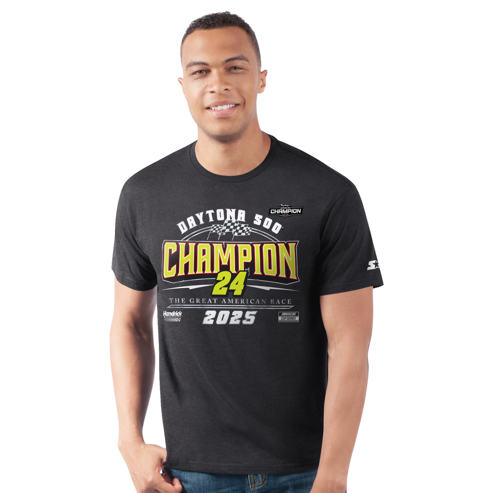Men's Starter Black William Byron 2025 Daytona 500 Champion Prime Time ...