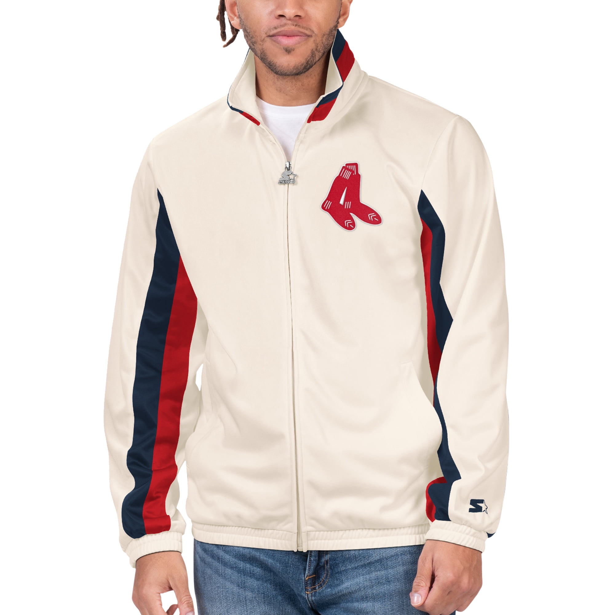 Men's Starter Cream Boston Red Sox Rebound Cooperstown Collection Full ...