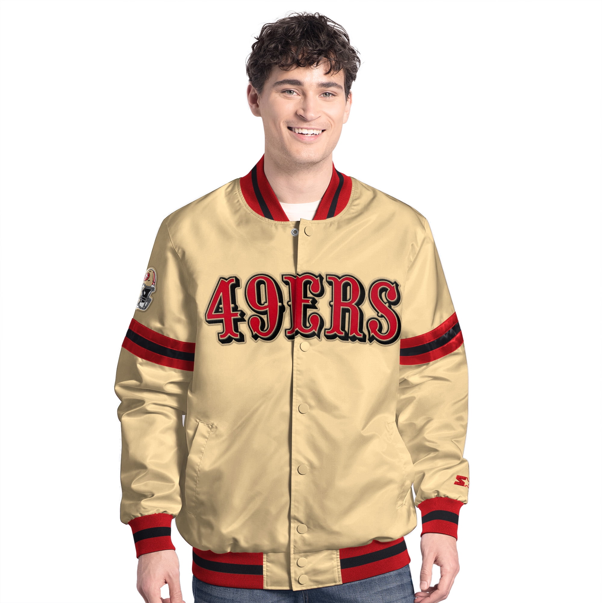 Men's-Starter Gold San Francisco 49ers Scout Full-Snap Varsity Jacket ...