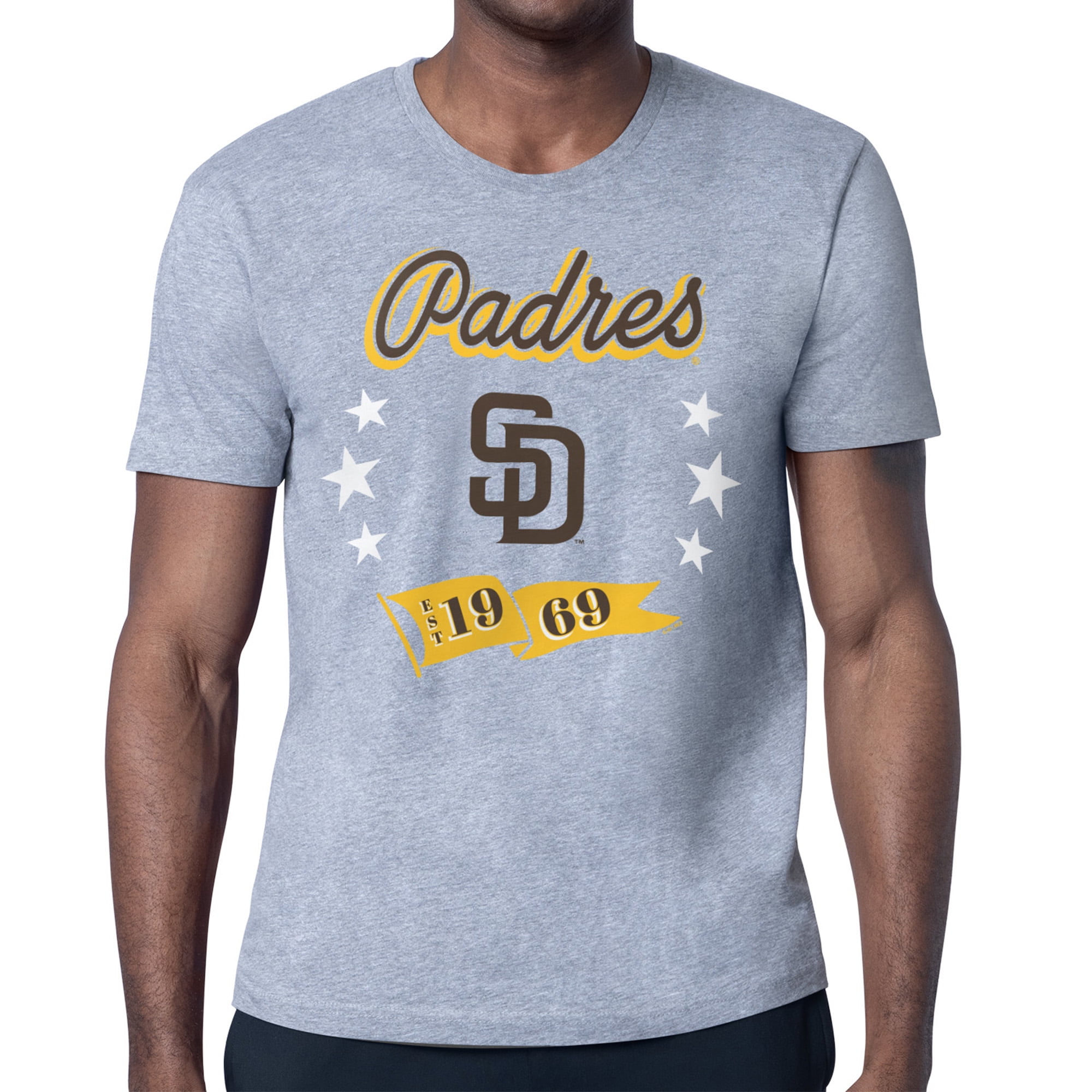 Men's Starter Gray San Diego Padres Banner Team T-Shirt - Walmart.com