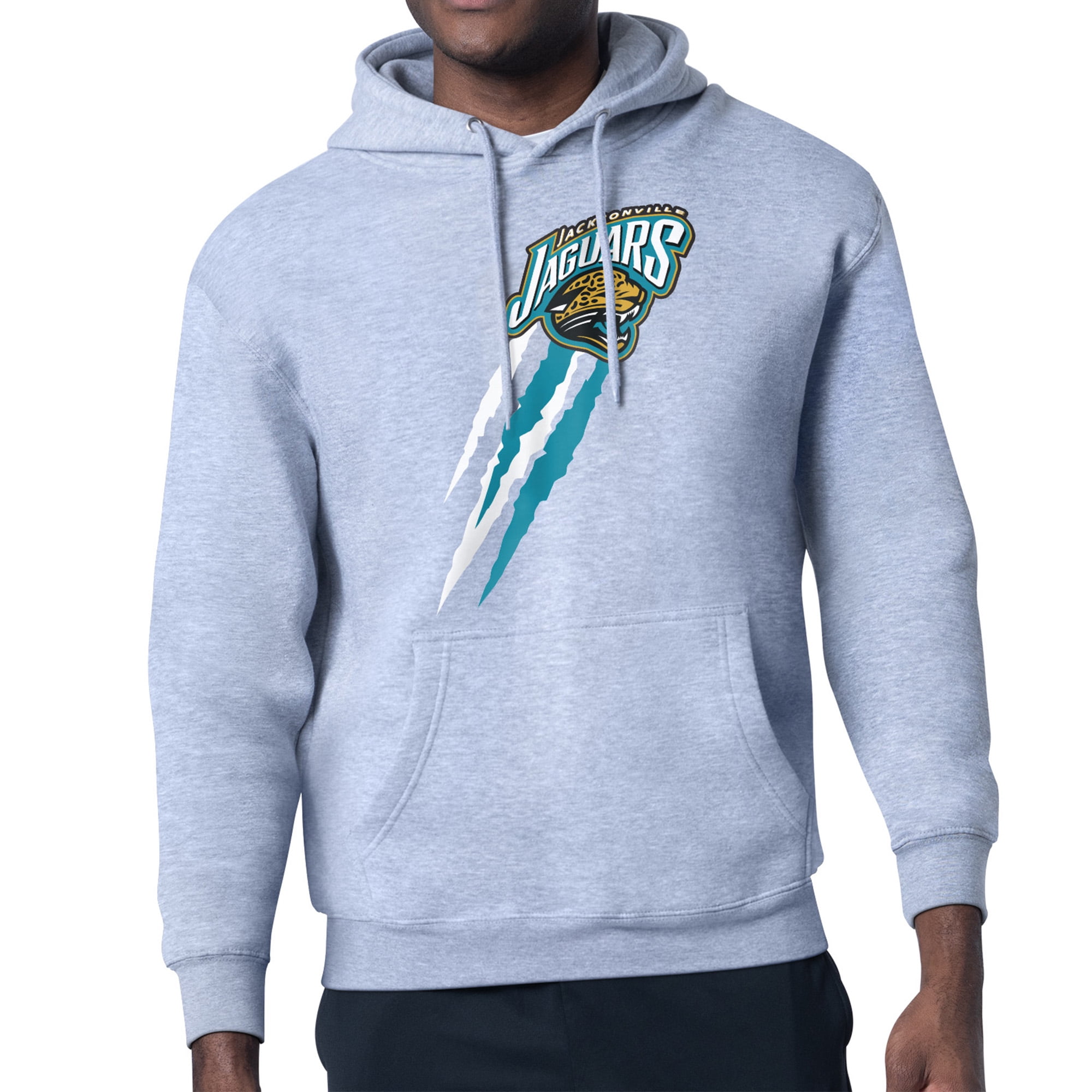 Men's Starter Heather Gray Jacksonville Jaguars Retro Team Logo Color ...