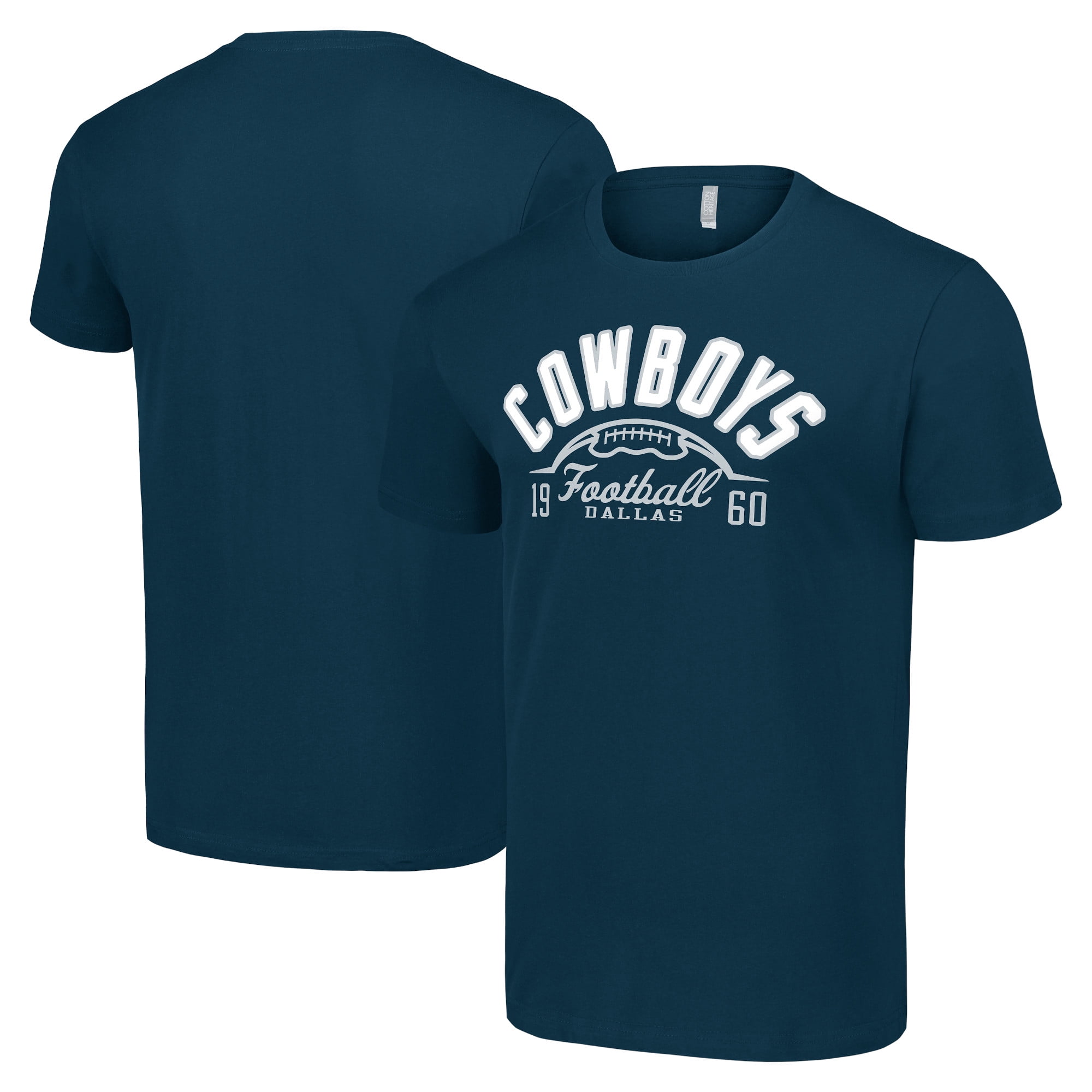 Men's Starter Navy Dallas Cowboys Half Ball Team T-Shirt - Walmart.com